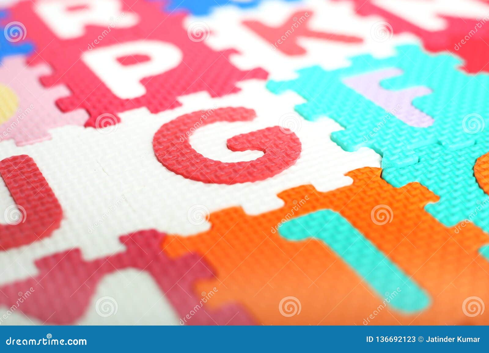 Pattern of Colorful Alphabet Blocks Stock Image - Image of english ...