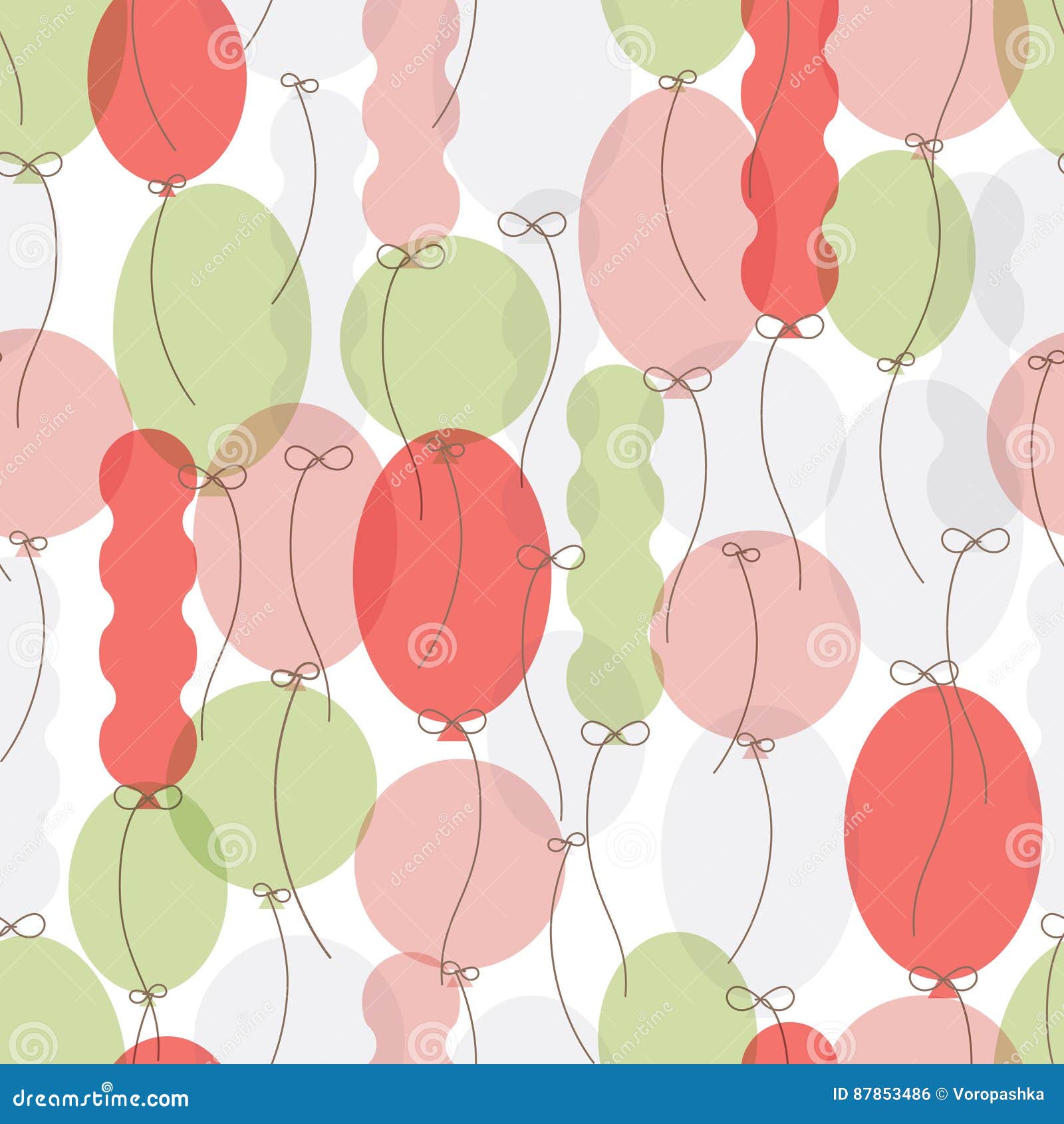 Pattern of Colorful Balloons Stock Vector - Illustration of holiday ...