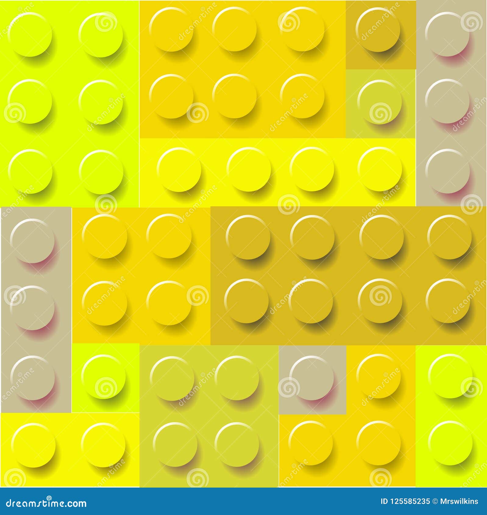 Pattern of Colorful Childish Lego Blocks Vector Stock Vector ...
