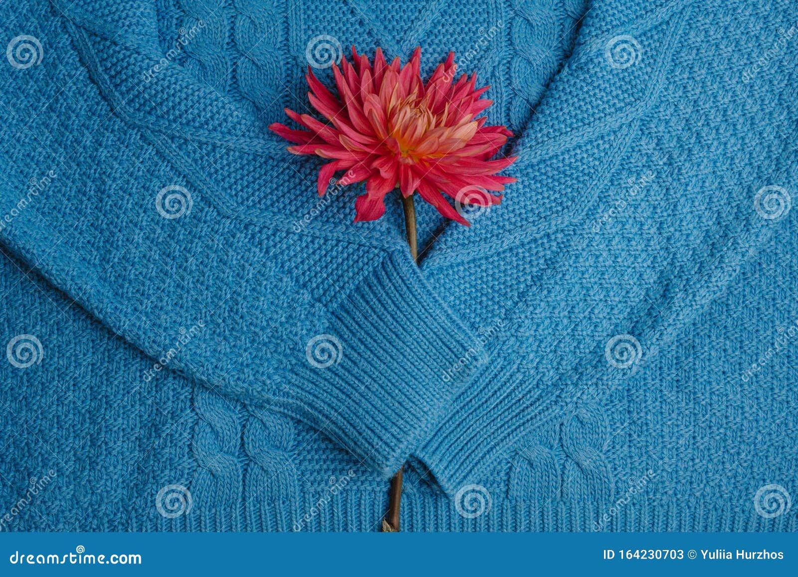 Pattern of Colorful Knitted Sweaters Closeup. Handmade Merino Wool ...