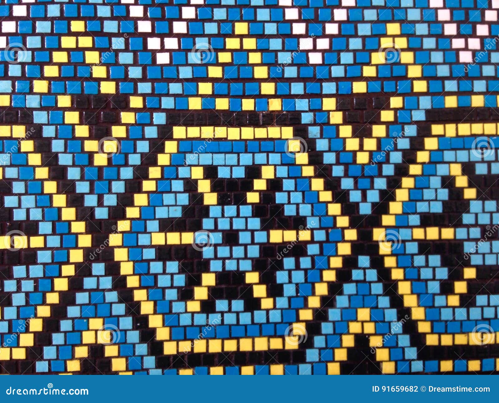 Pattern of a Colorful Mosaic in Eastern Style Stock Photo - Image of ...