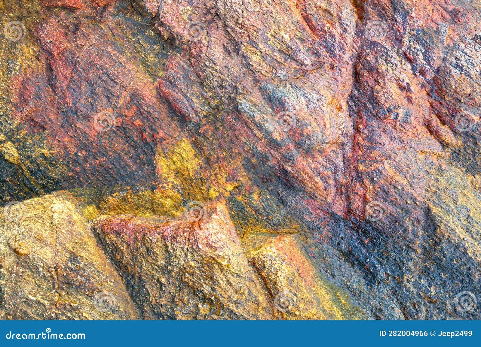 Pattern of colorful rocks. stock photo. Image of surface - 282004966