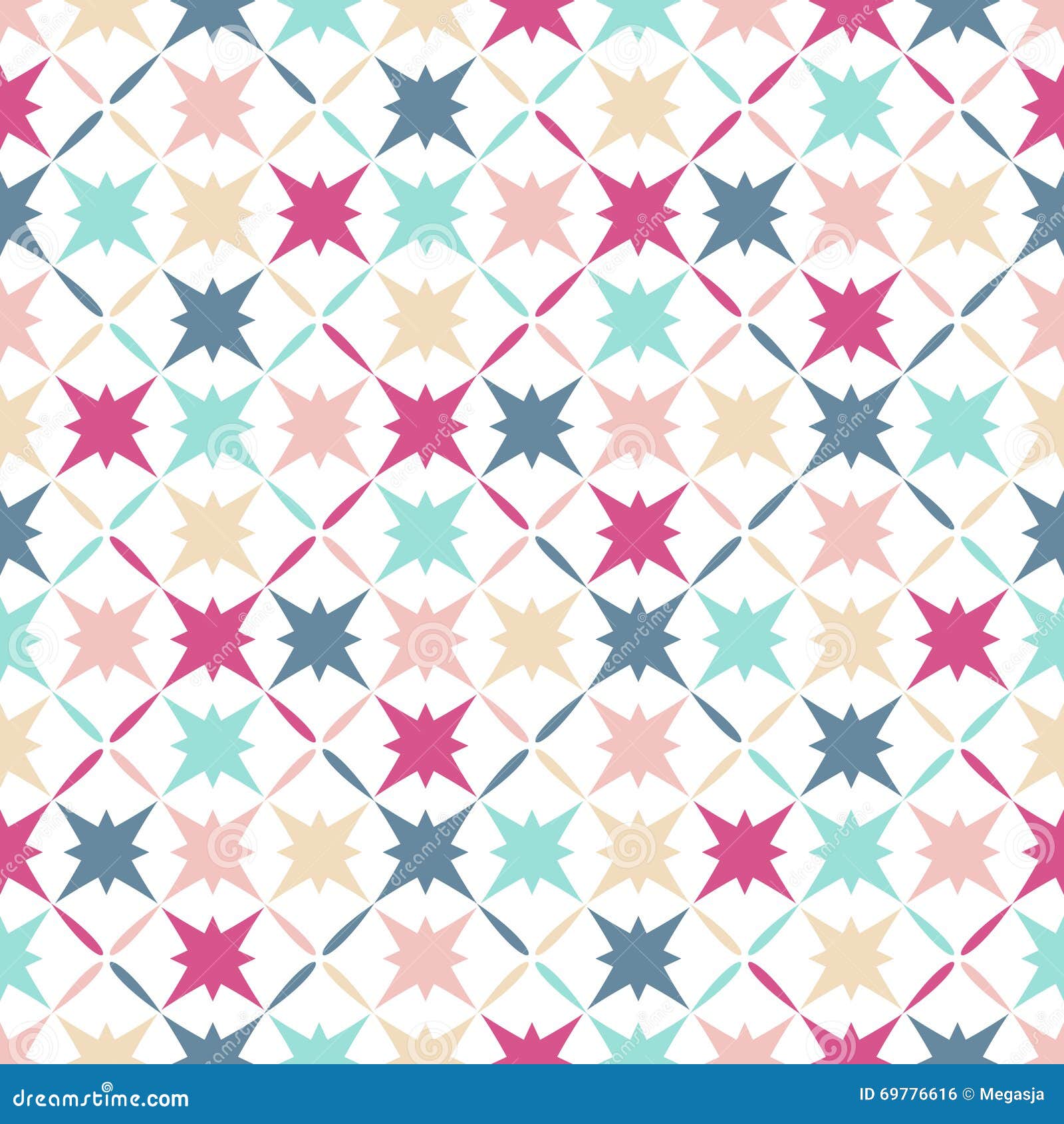 Pattern of colorful stars stock vector. Illustration of yellow - 69776616
