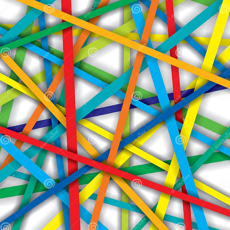 Vector Pattern of Colorful Straight Lines Stock Vector - Illustration ...
