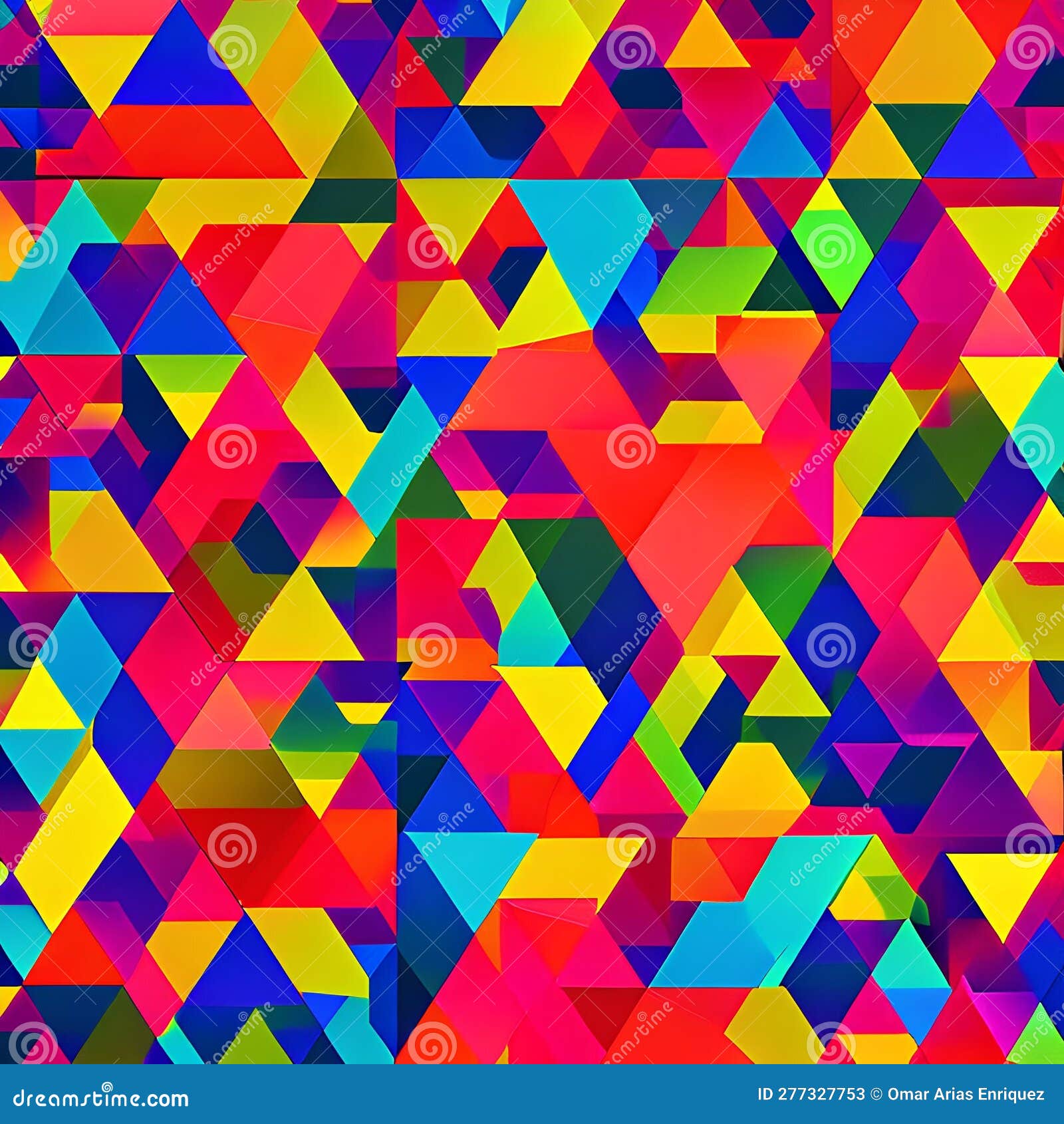 A Pattern of Colorful Triangles in a Gradient Effect1, Generative AI ...