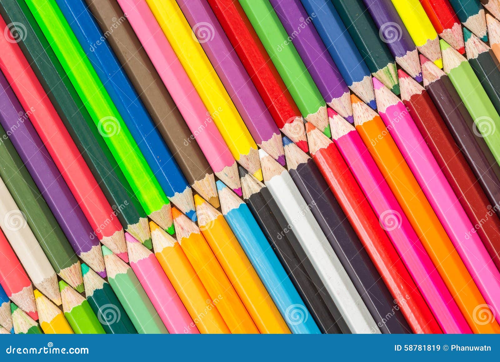 Pattern Colour Pencils Texture and Background Stock Image - Image of ...