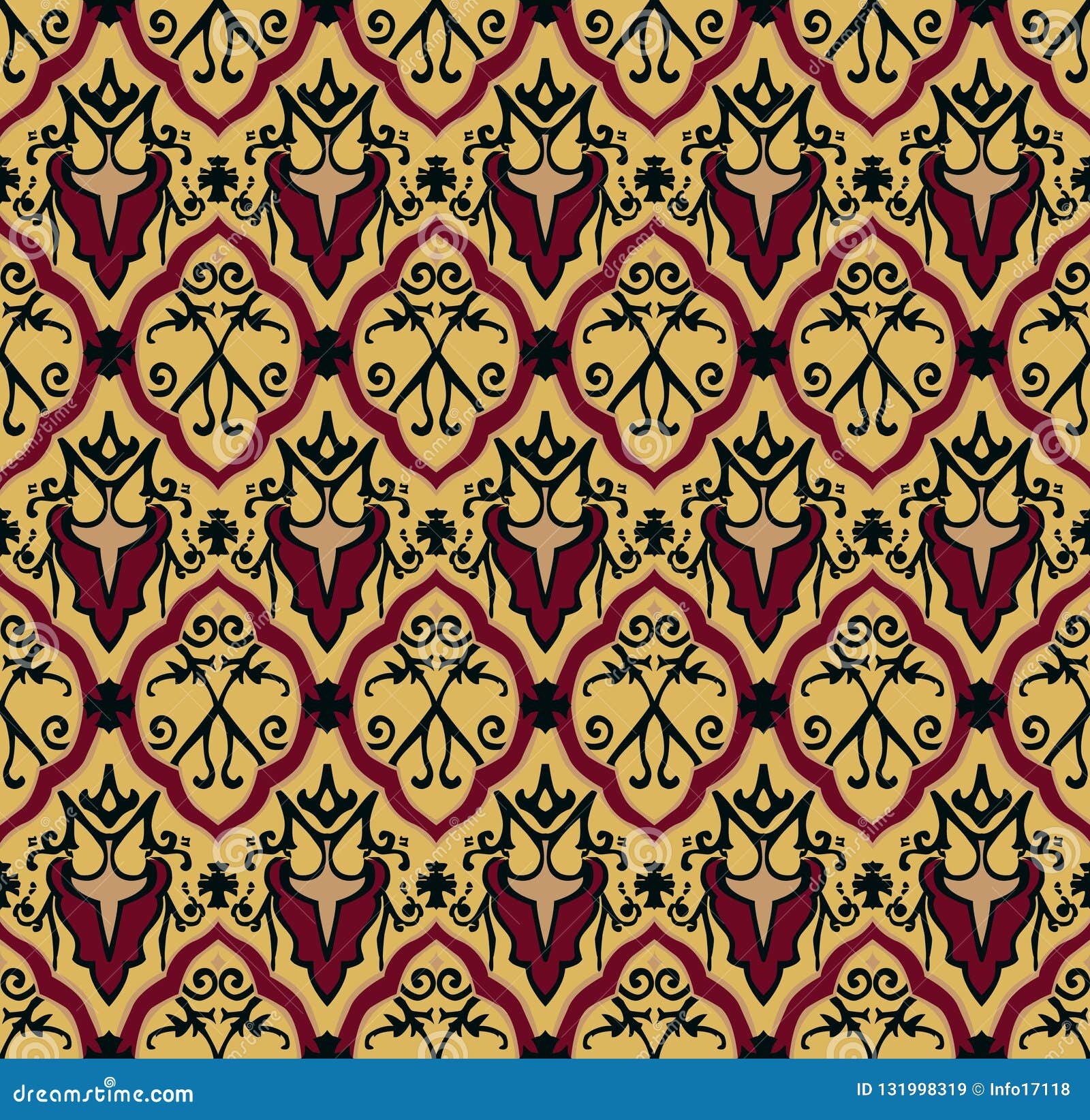 Royal Pattern. Seamless Vector Background Stock Illustration ...