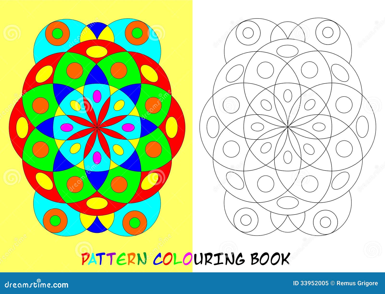 Pattern Colouring Book - Cdr Format Cartoon Vector | CartoonDealer.com ...
