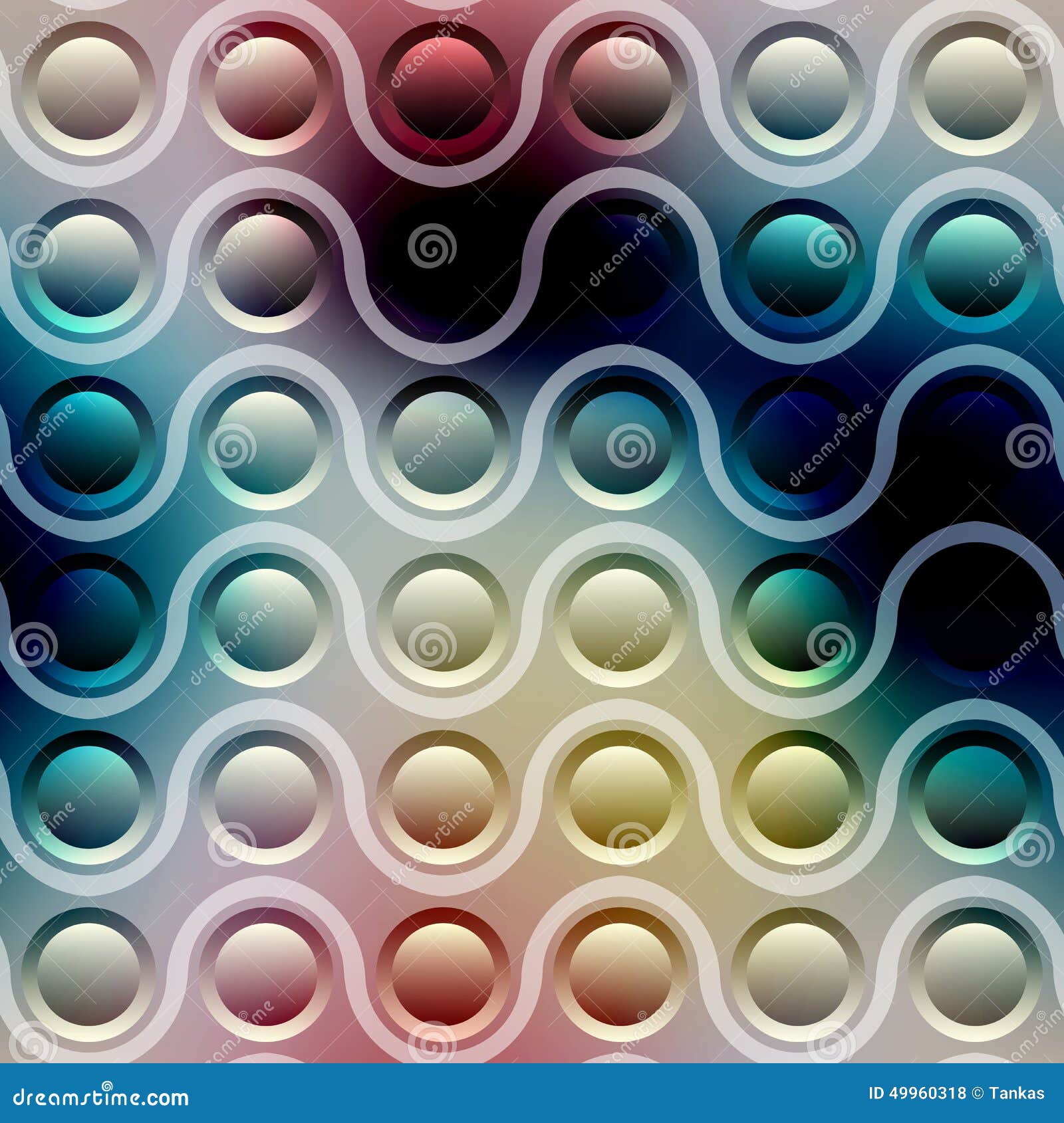 Pattern of Connected Balls on Blurred Background Stock Vector ...