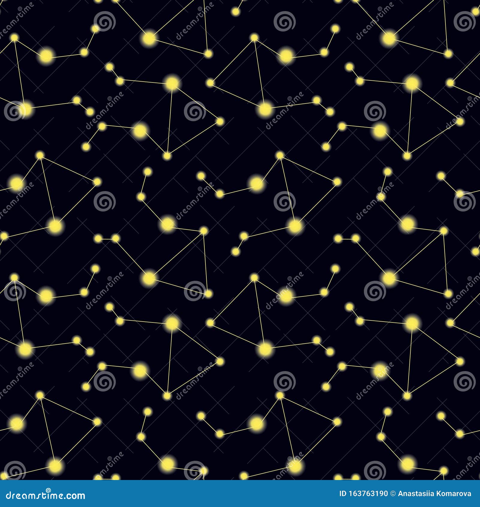 Pattern with Constellation Libra. Abstract Print with the Scales Stock ...