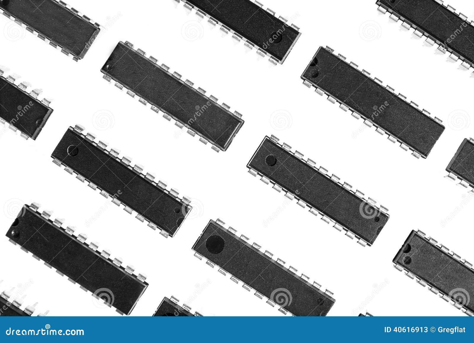 A Pattern Containing Integrated Circuits Stock Image - Image of ...