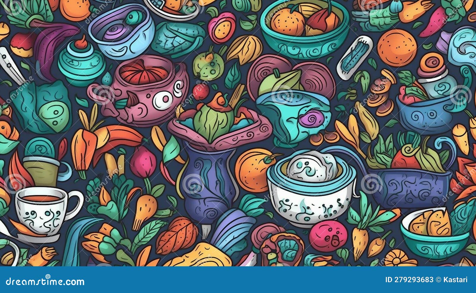 Pattern, Continuous, Colorful, Illustration for a Cool Background Stock ...