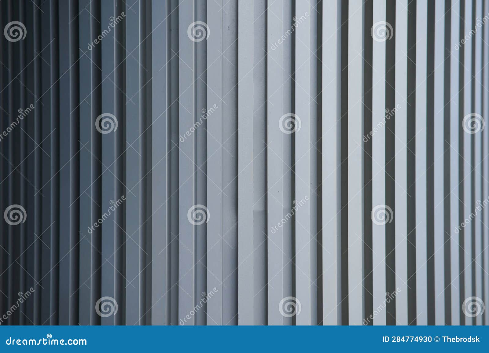 Pattern from Corrugated Metal Column Stock Photo - Image of abstract ...