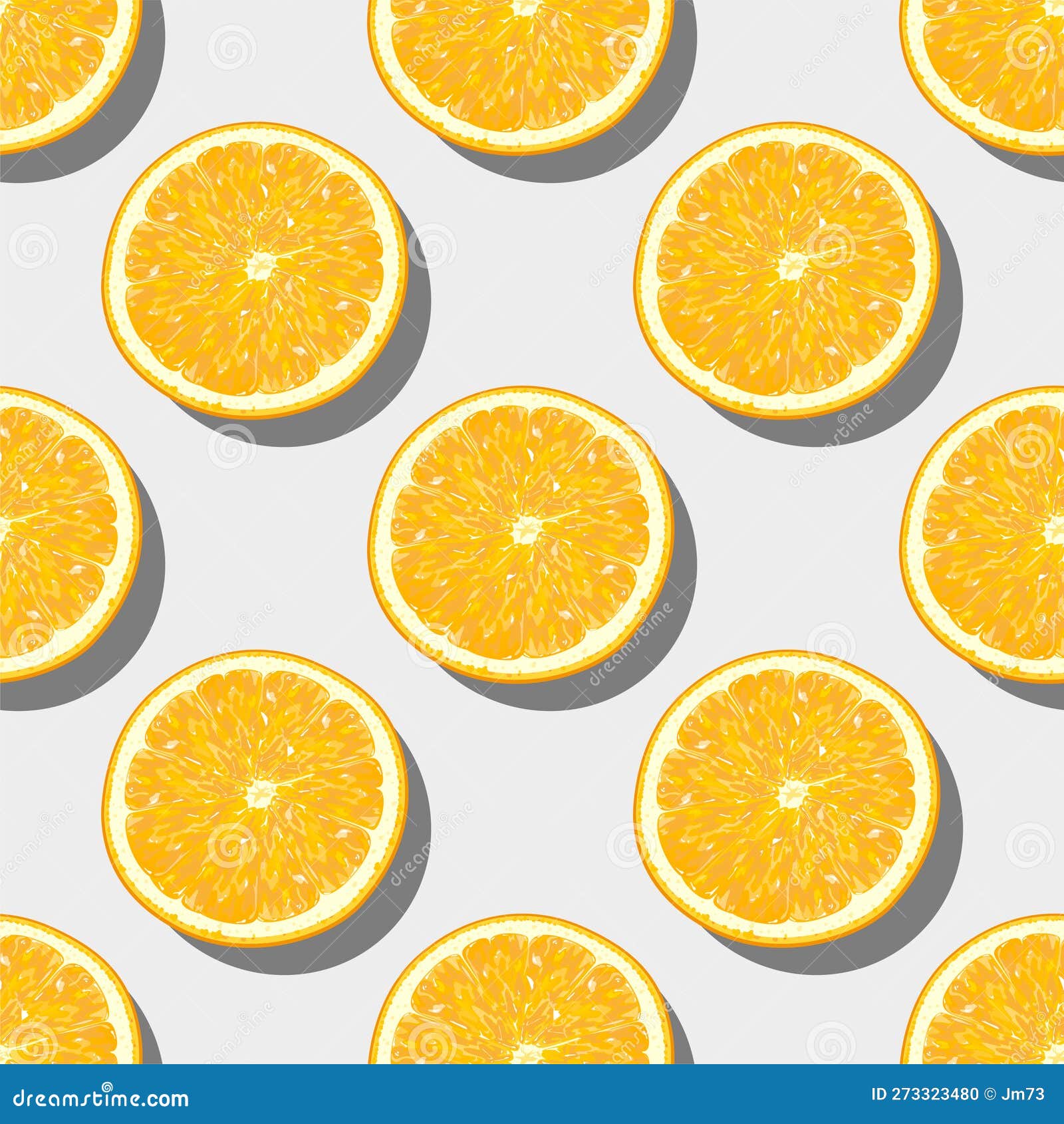 Pattern Created from Halved Oranges with Shadow Stock Vector ...