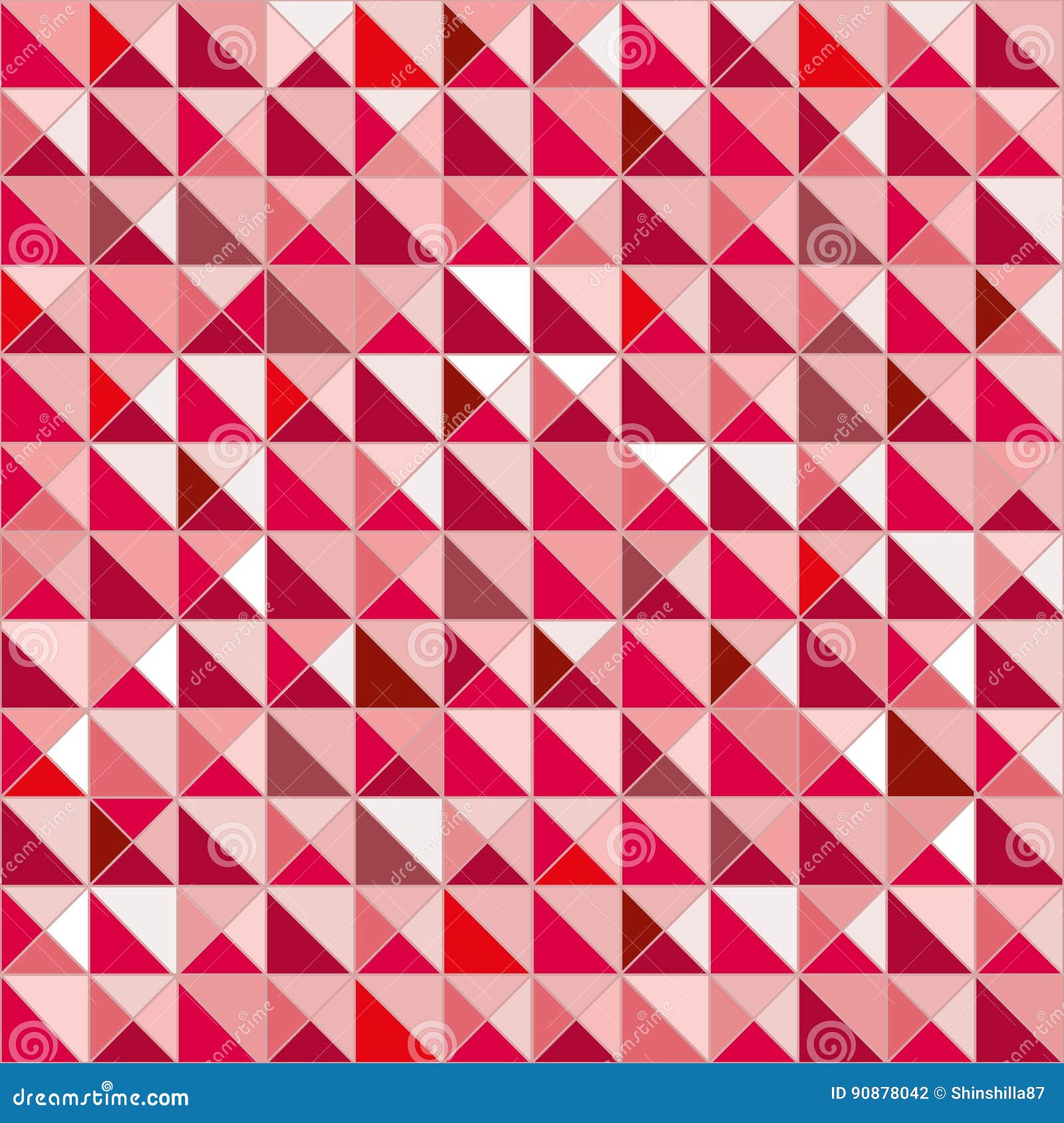 Pattern Cube Triangle Red and White Color Stock Illustration ...