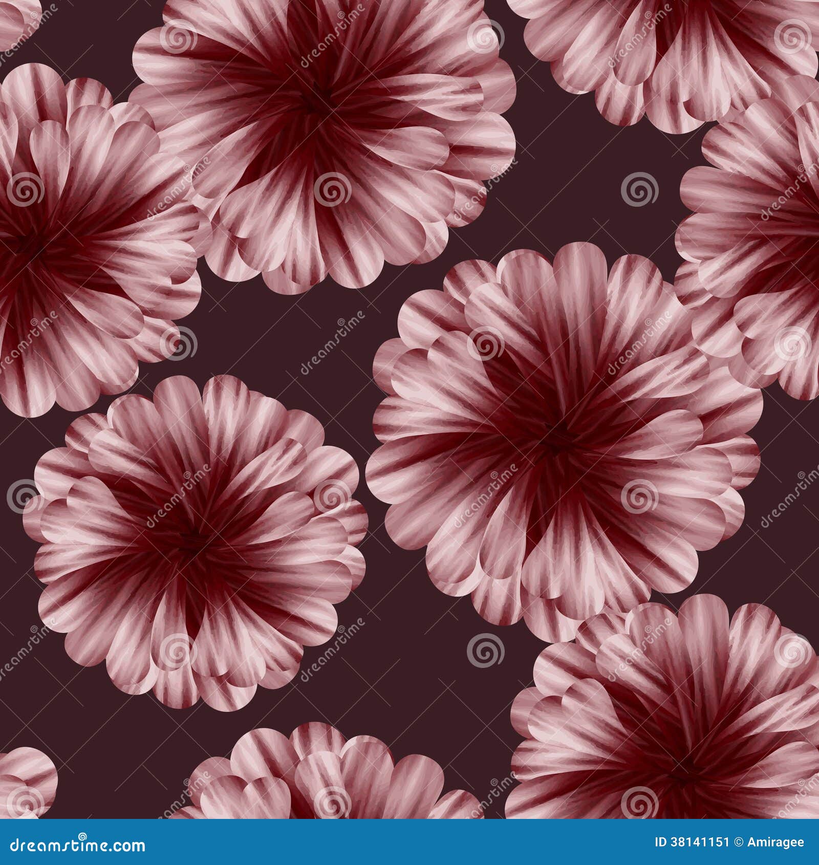 Pattern with dahlias stock vector. Illustration of abstract - 38141151