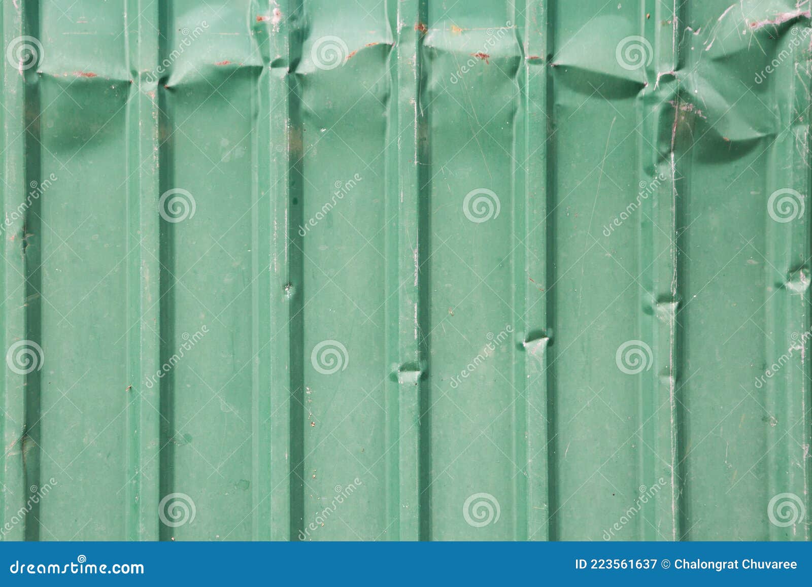 Pattern of Damaged Green Wall Metal Sheet Texture Background Stock ...
