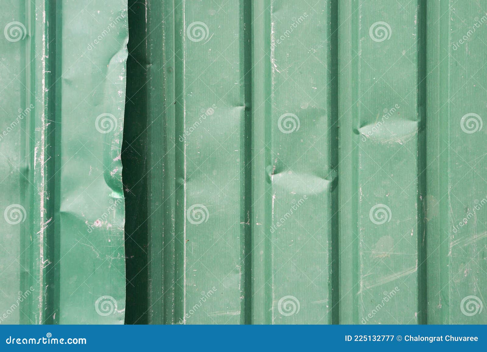 Pattern of Damaged Green Wall Metal Sheet Texture Background Stock ...