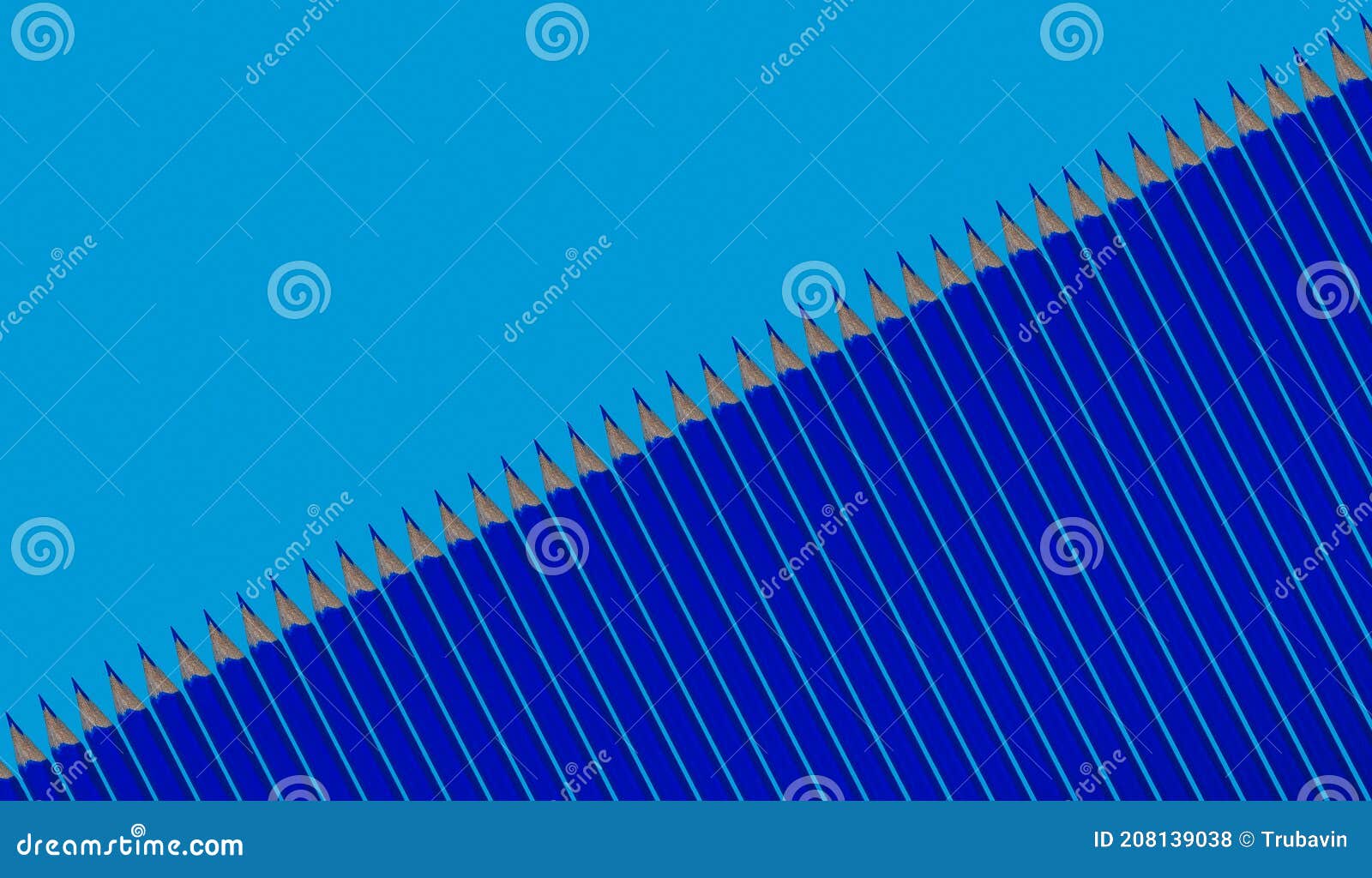 Pattern of Dark Blue Pencils. Stock Photo - Image of pattern, office ...