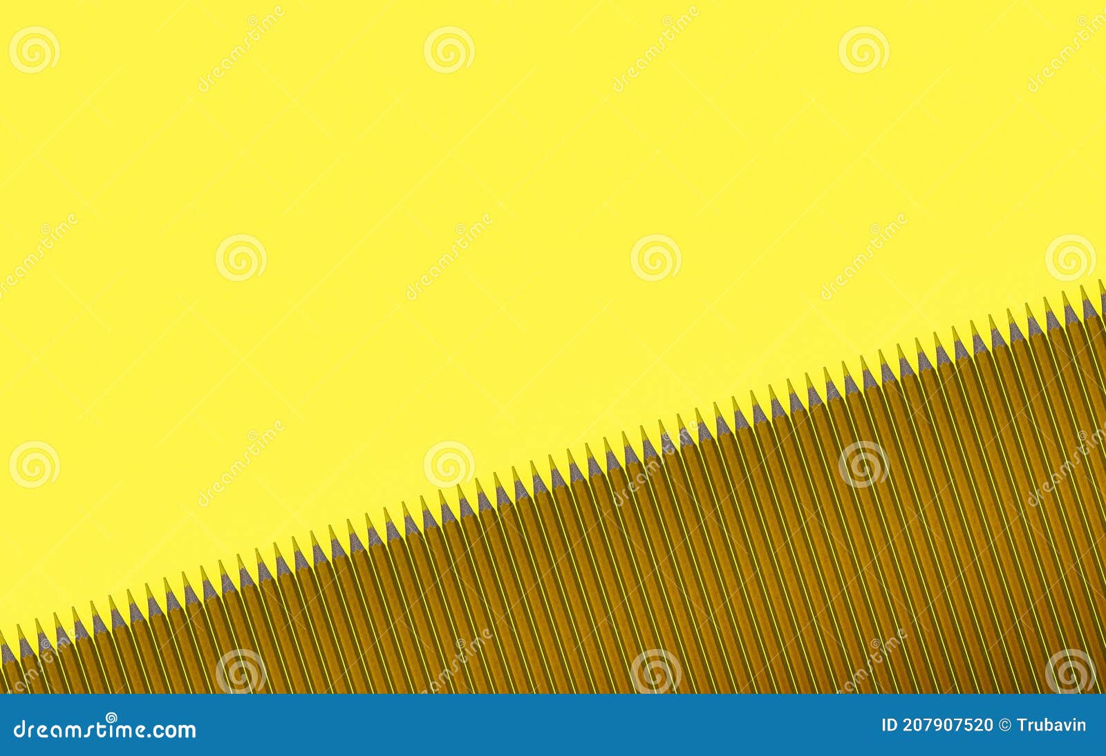 Pattern of Dark Yellow Pencils. Stock Photo - Image of indoors, pattern ...