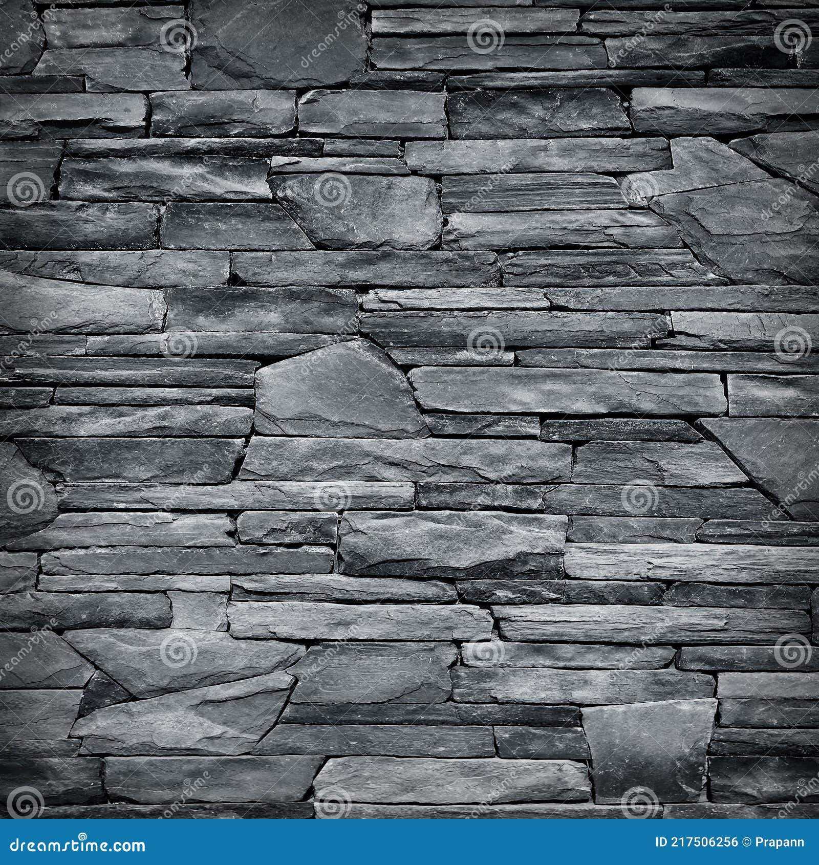 Pattern of Decorative Black Slate Stone Wall Surface Stock Photo ...