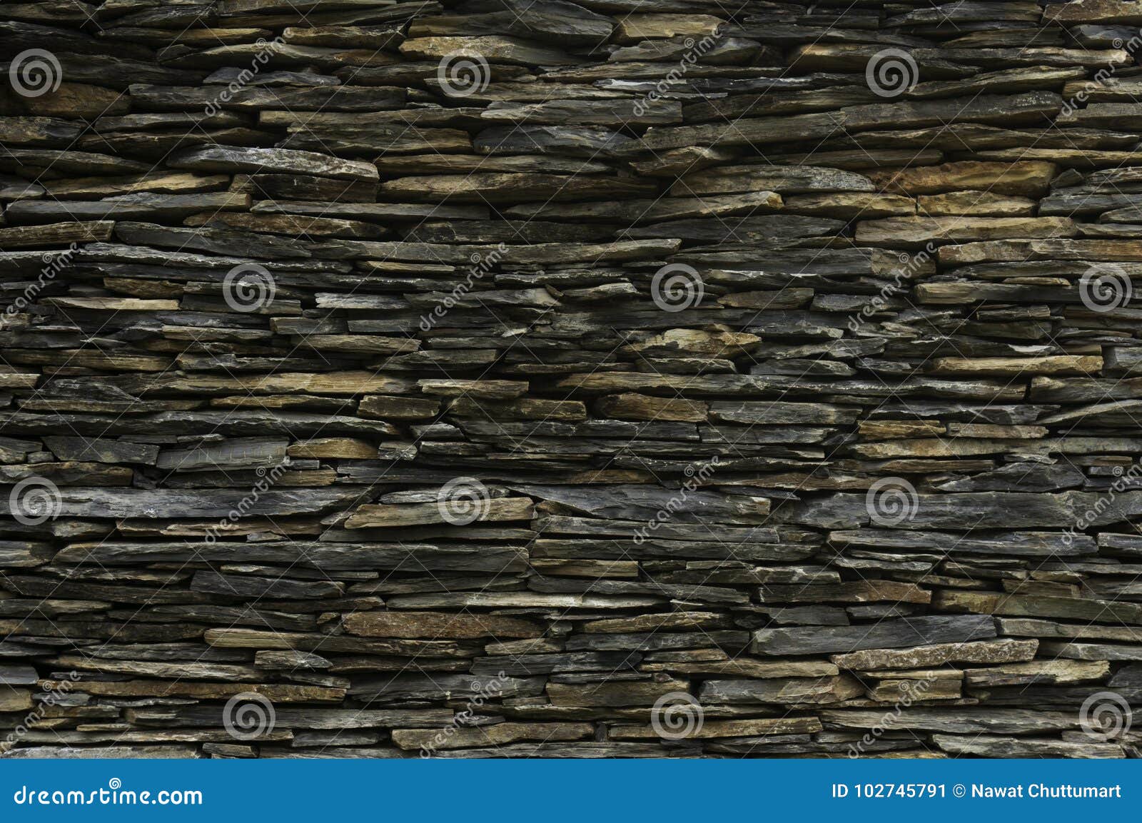 Pattern of Decorative Slate Stone Wall Surface Stock Image - Image of ...