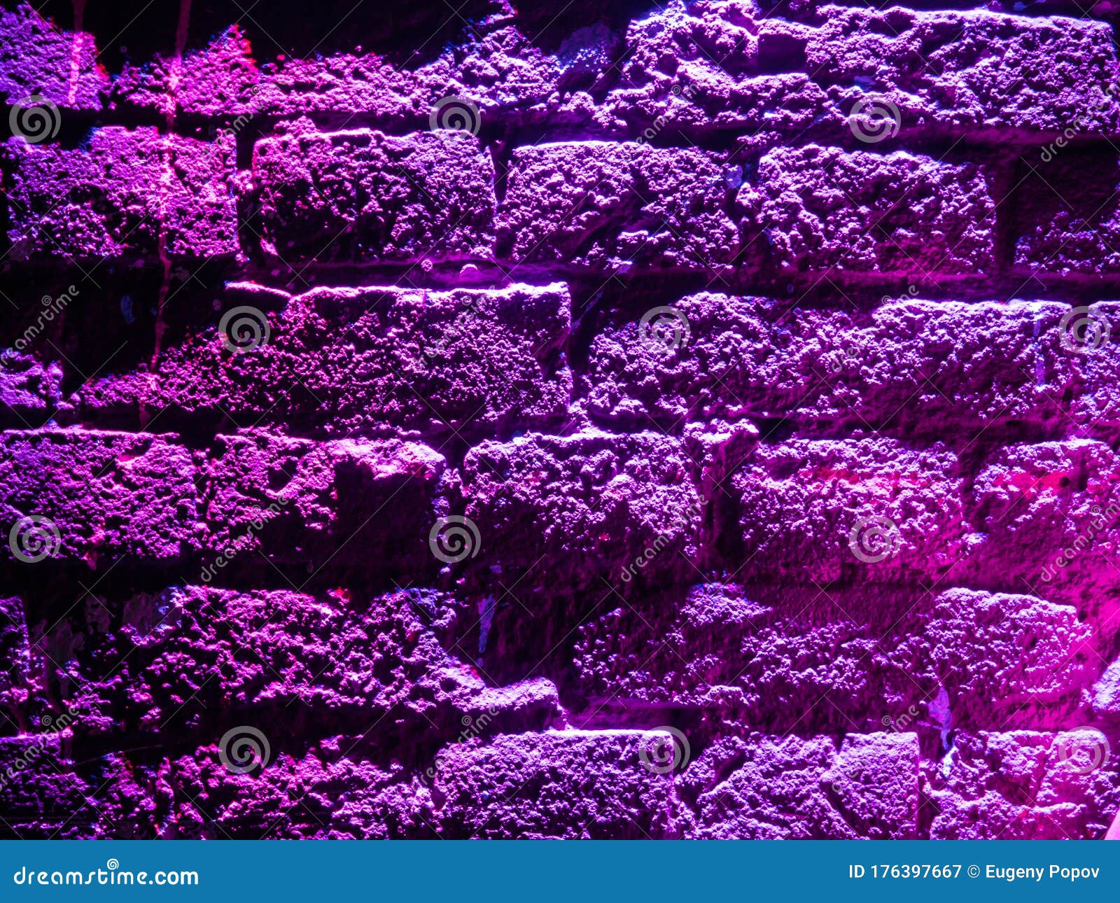 Pattern of Deep Purple Brick Wall Stock Image - Image of structure ...