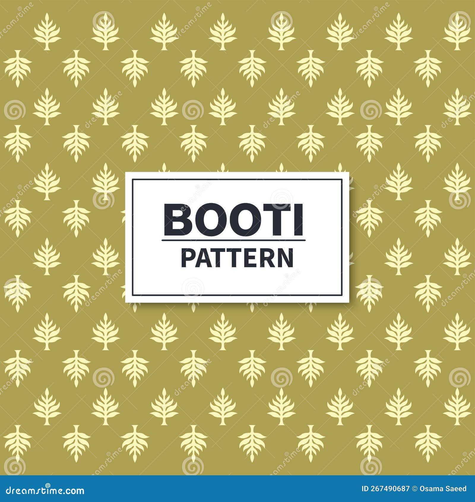 Booti Pattern Design for Printing and Digital Market Place Stock ...