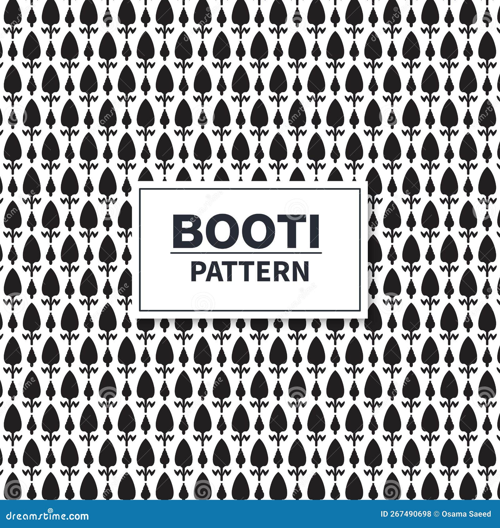 Booti Pattern Stock Illustrations – 11 Booti Pattern Stock ...