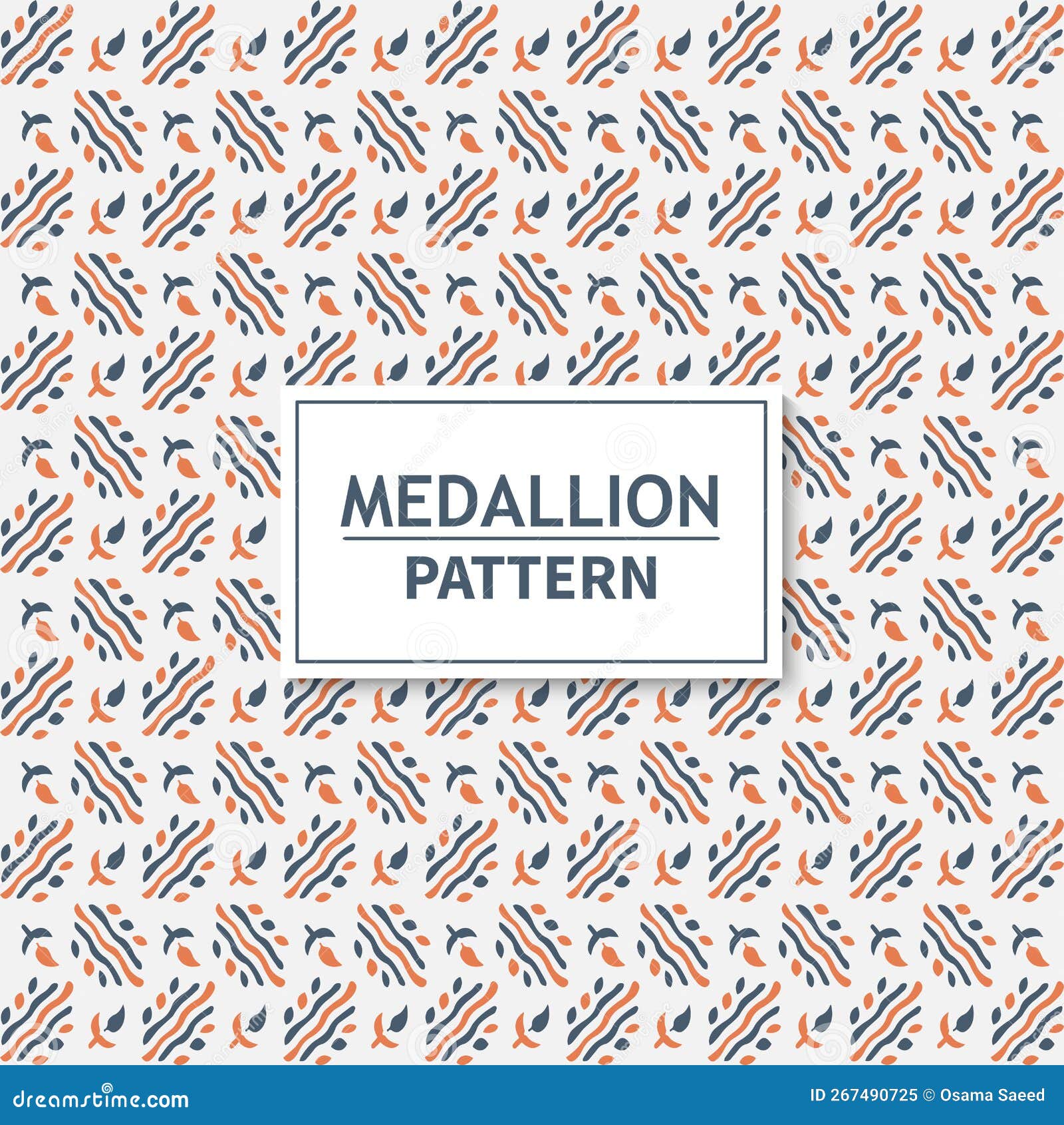 Medallion Pattern Design for Textile Printing Stock Illustration ...