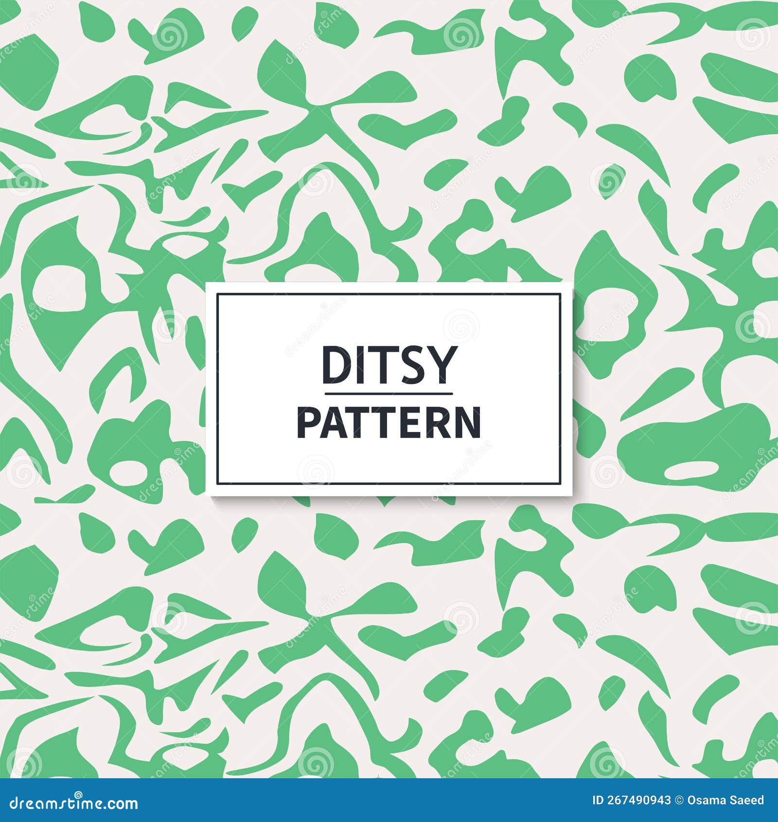 Ditsy Pattern Design Work stock illustration. Illustration of artistic ...