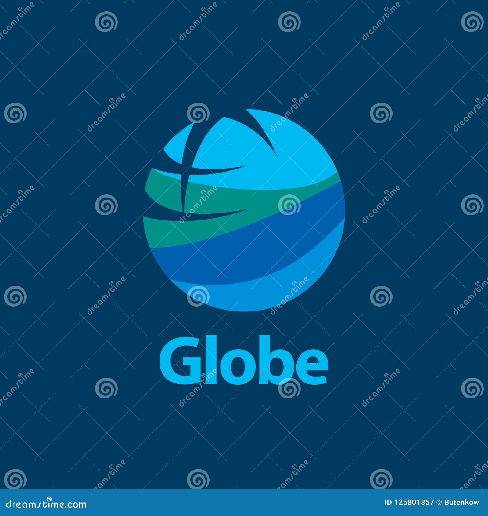 Abstract logo Globe stock vector. Illustration of geometric - 125801857