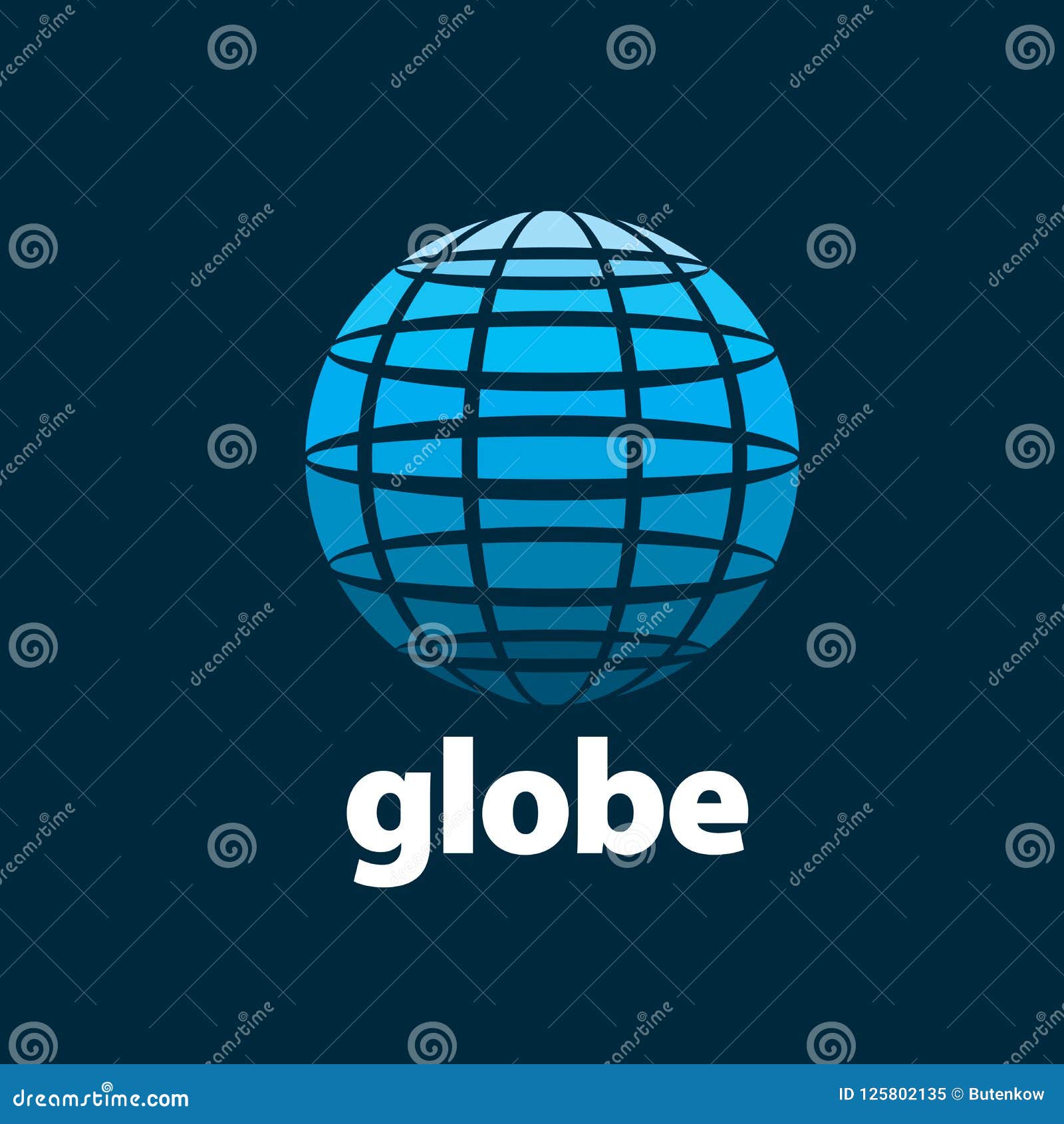 Abstract logo Globe stock vector. Illustration of globe - 125802135
