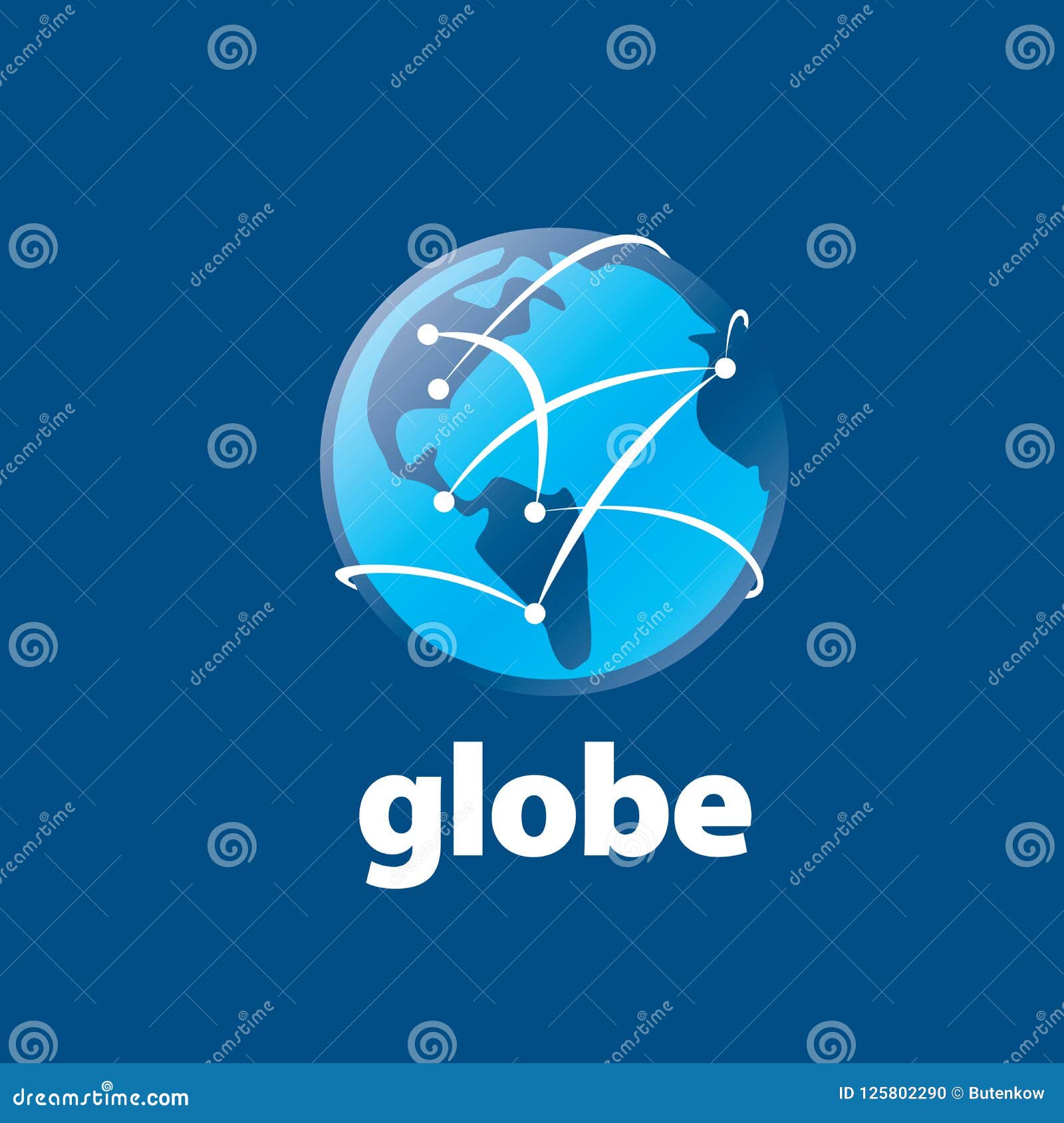 Abstract logo Globe stock vector. Illustration of icon - 125802290