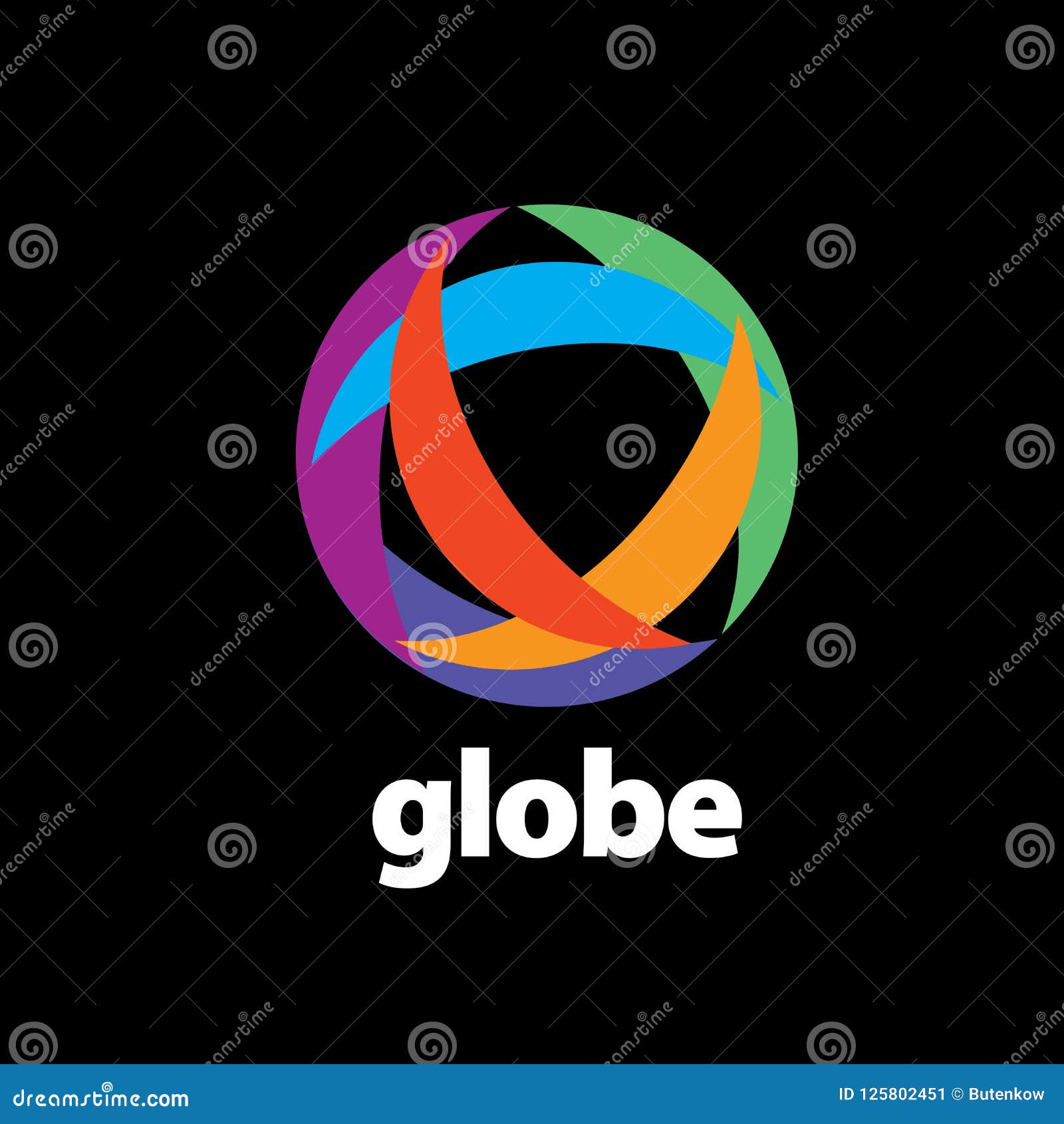 Abstract logo Globe stock vector. Illustration of connection - 125802451