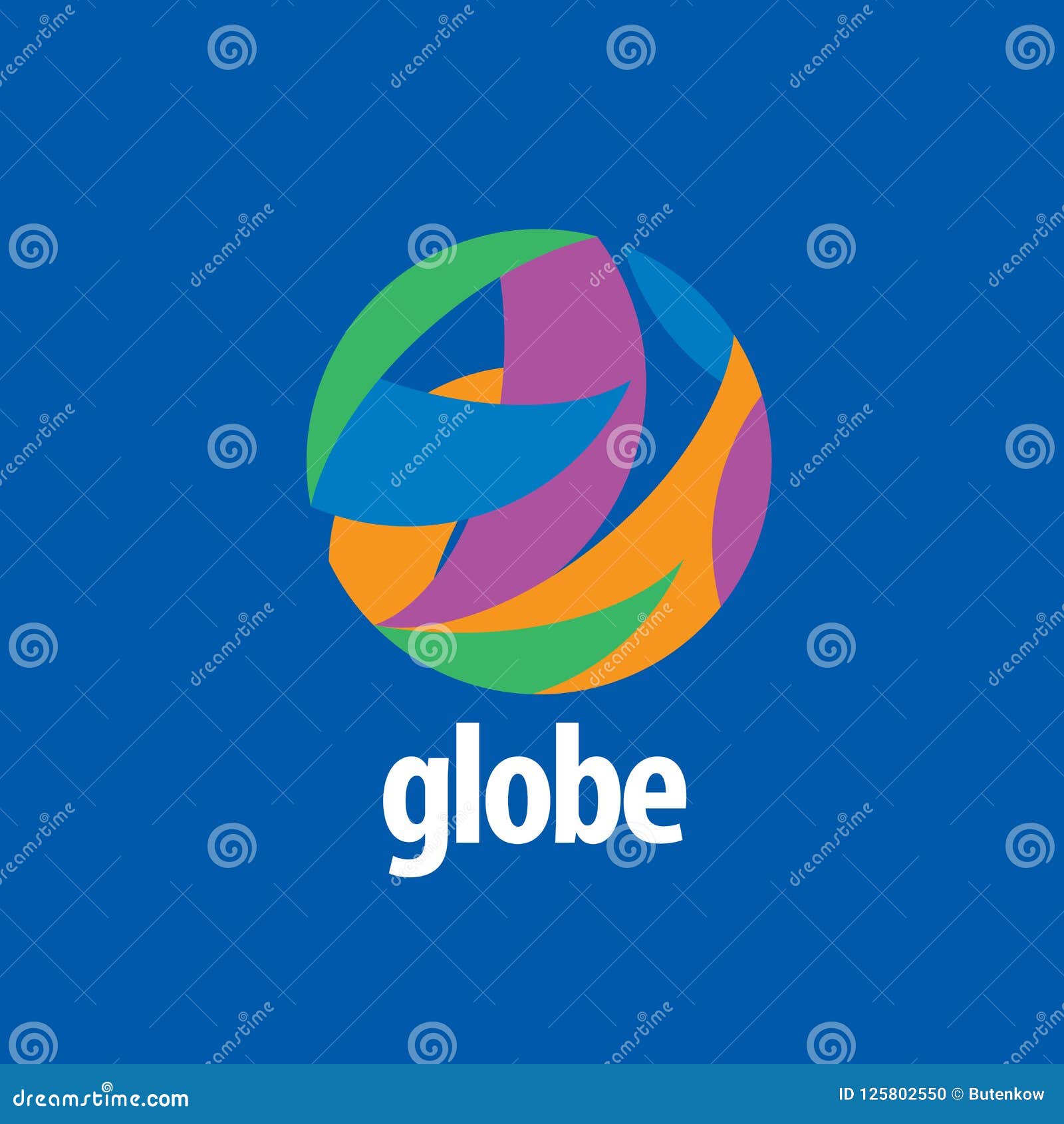 Abstract logo Globe stock vector. Illustration of modern - 125802550