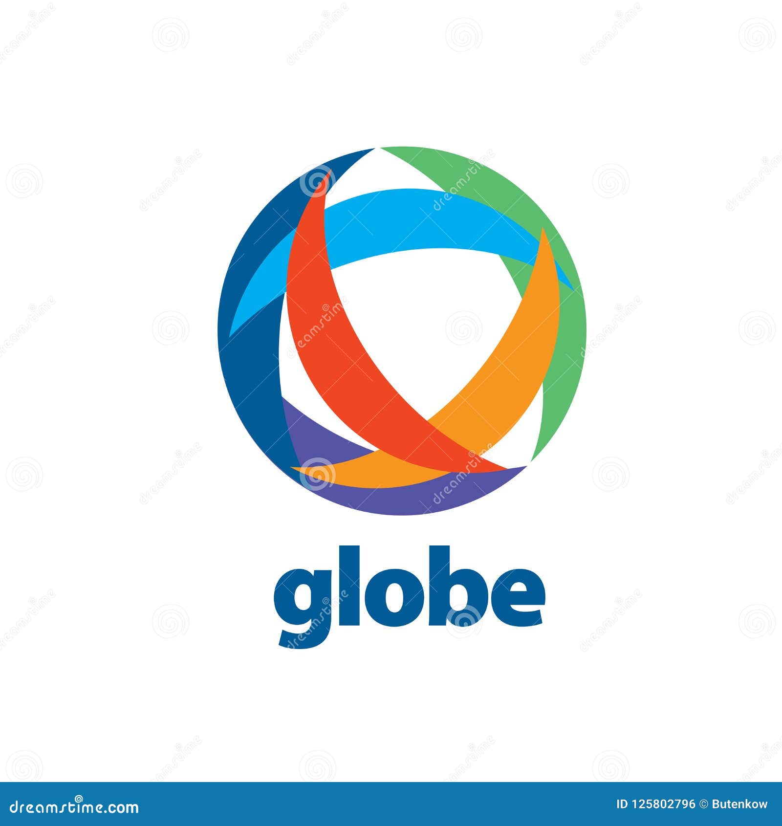 Abstract logo Globe stock vector. Illustration of planet - 125802796