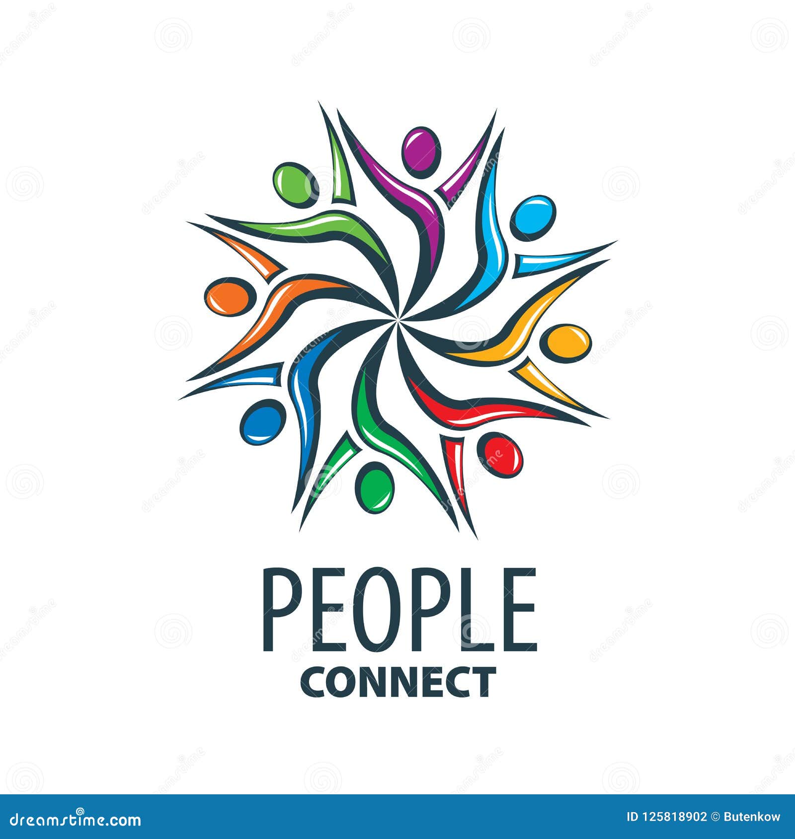 Vector logo people stock vector. Illustration of graphic - 125818902