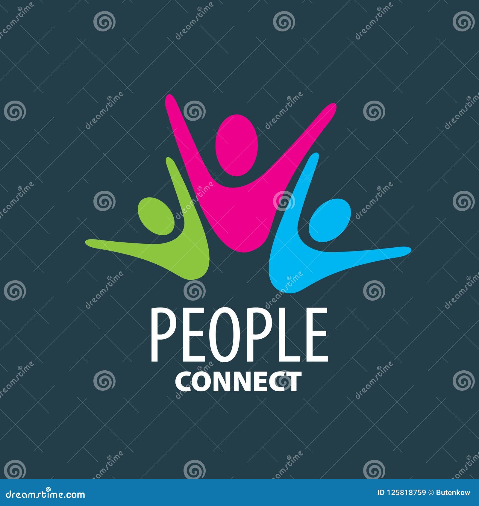Vector logo people stock vector. Illustration of diversity - 125818759