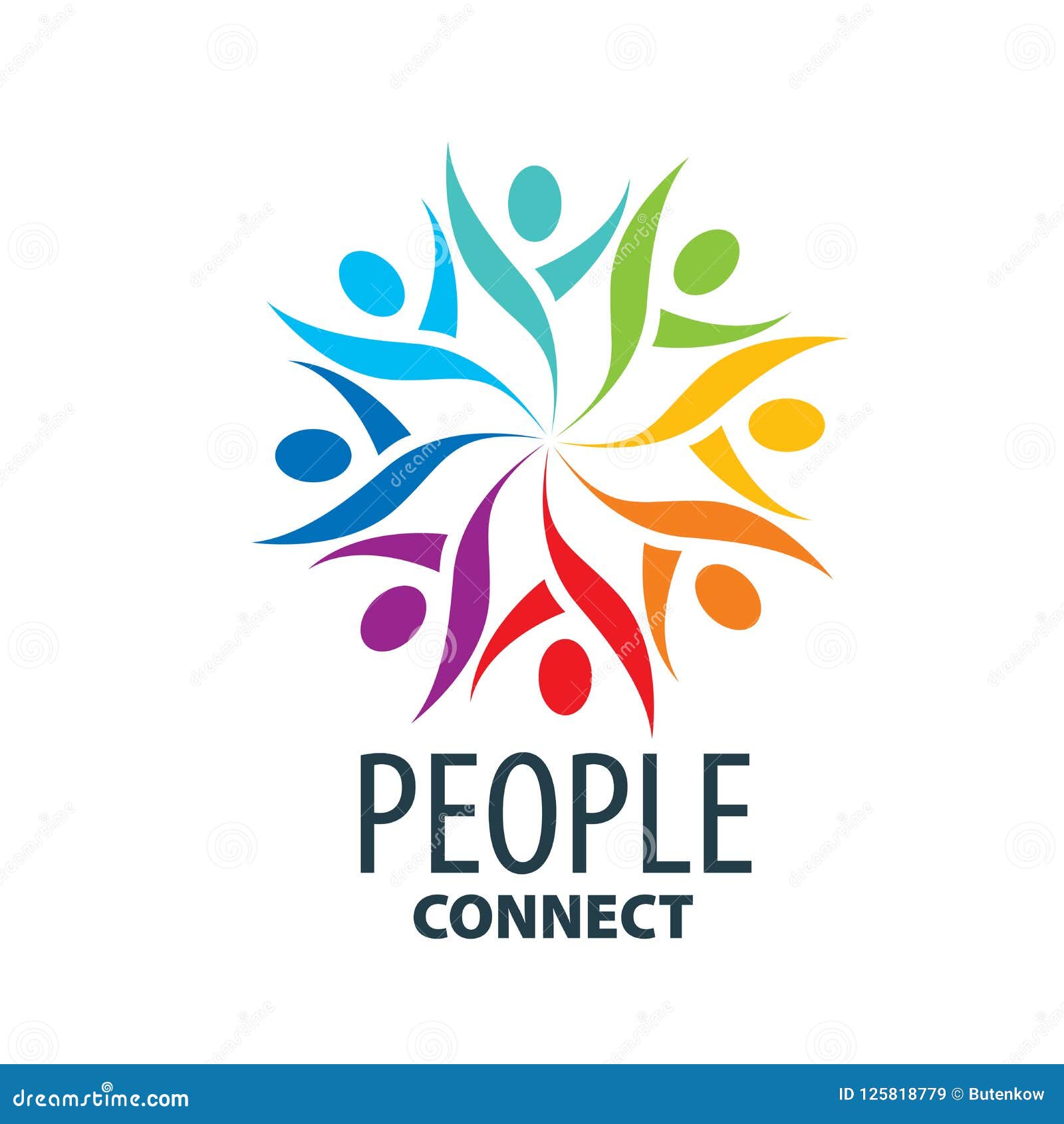 Vector logo people stock vector. Illustration of company - 125818779