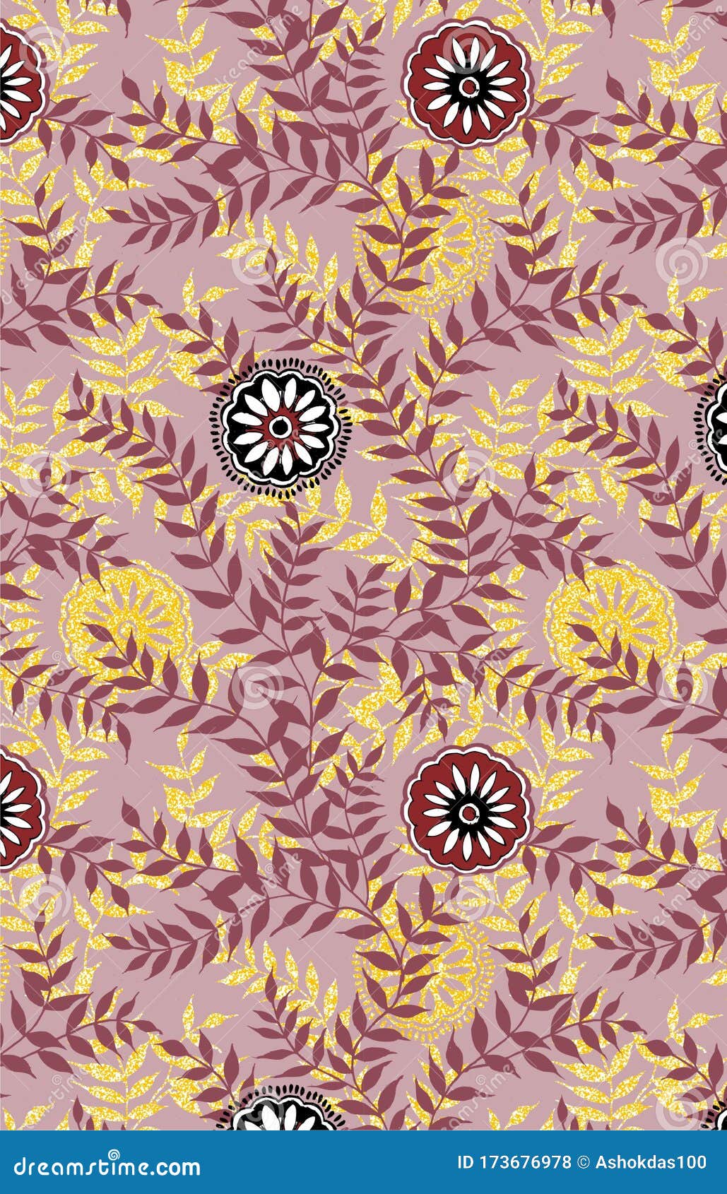 PATTERN DESIGN ALLOVER BACKGROUND ART for FABRIC Stock Illustration ...