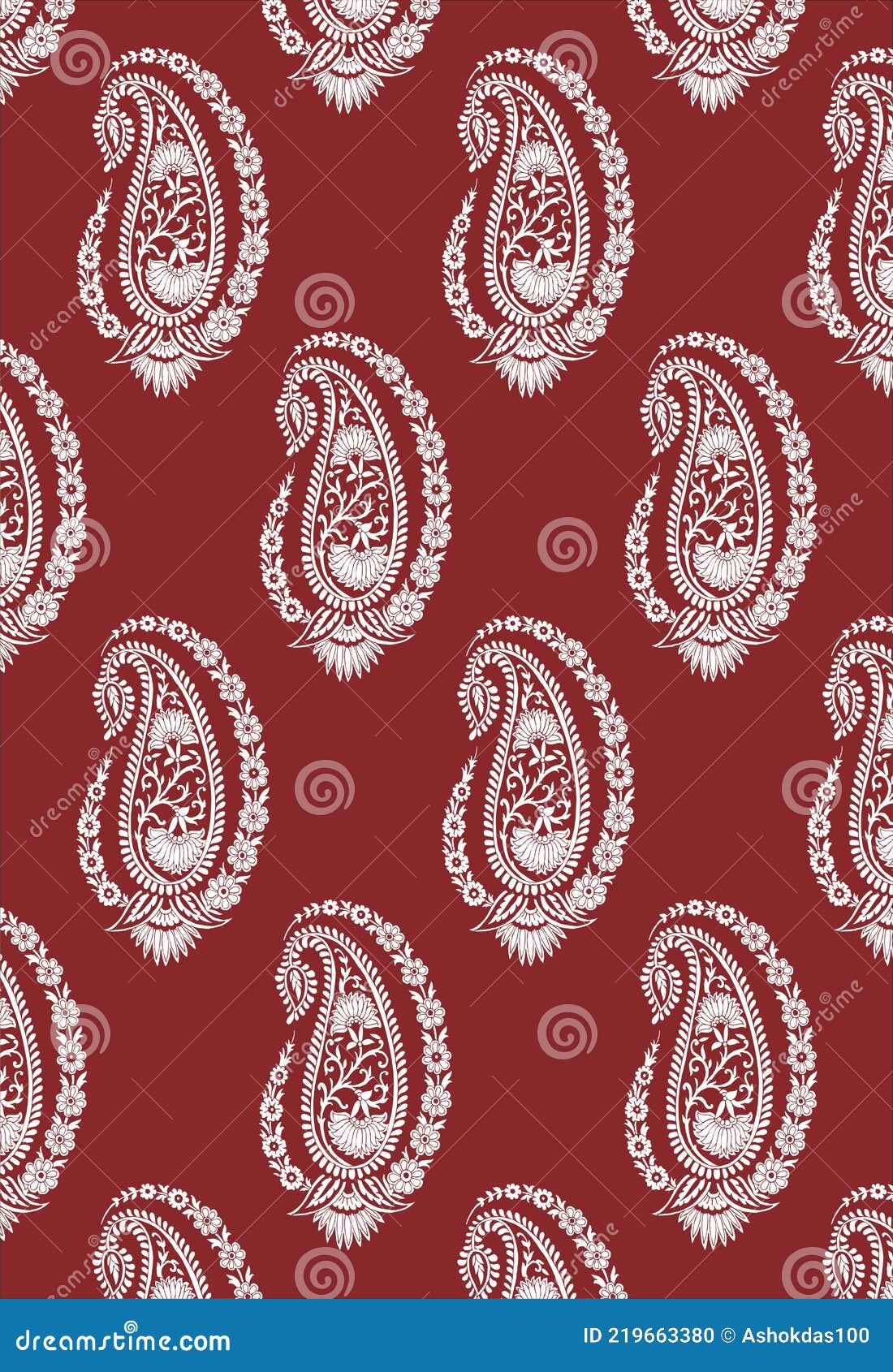 Seamless Buta Pattern, Decorative Design Stock Illustration ...