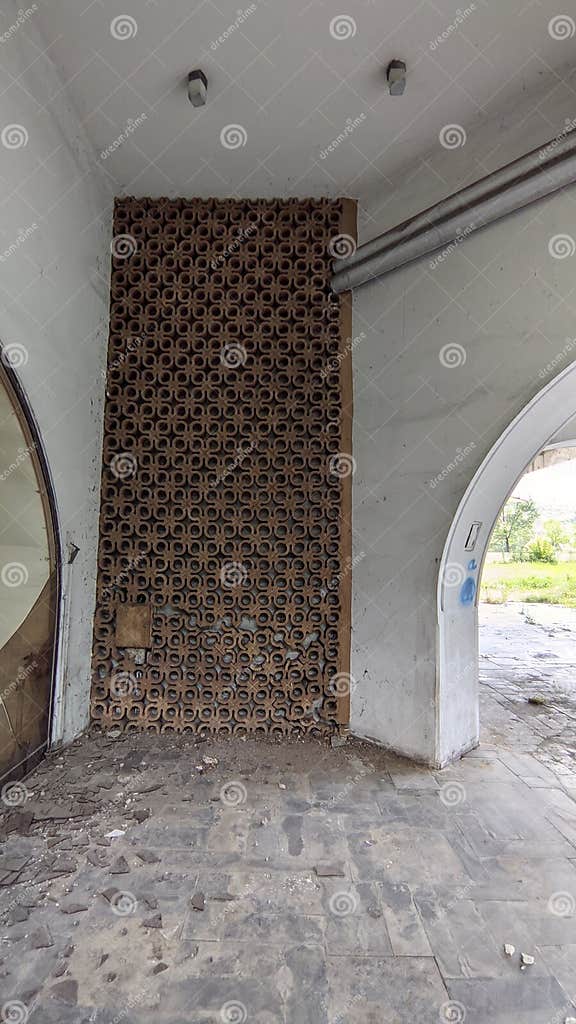 Pattern Design of the Building Prvi Maj Pirot Stock Photo - Image of ...