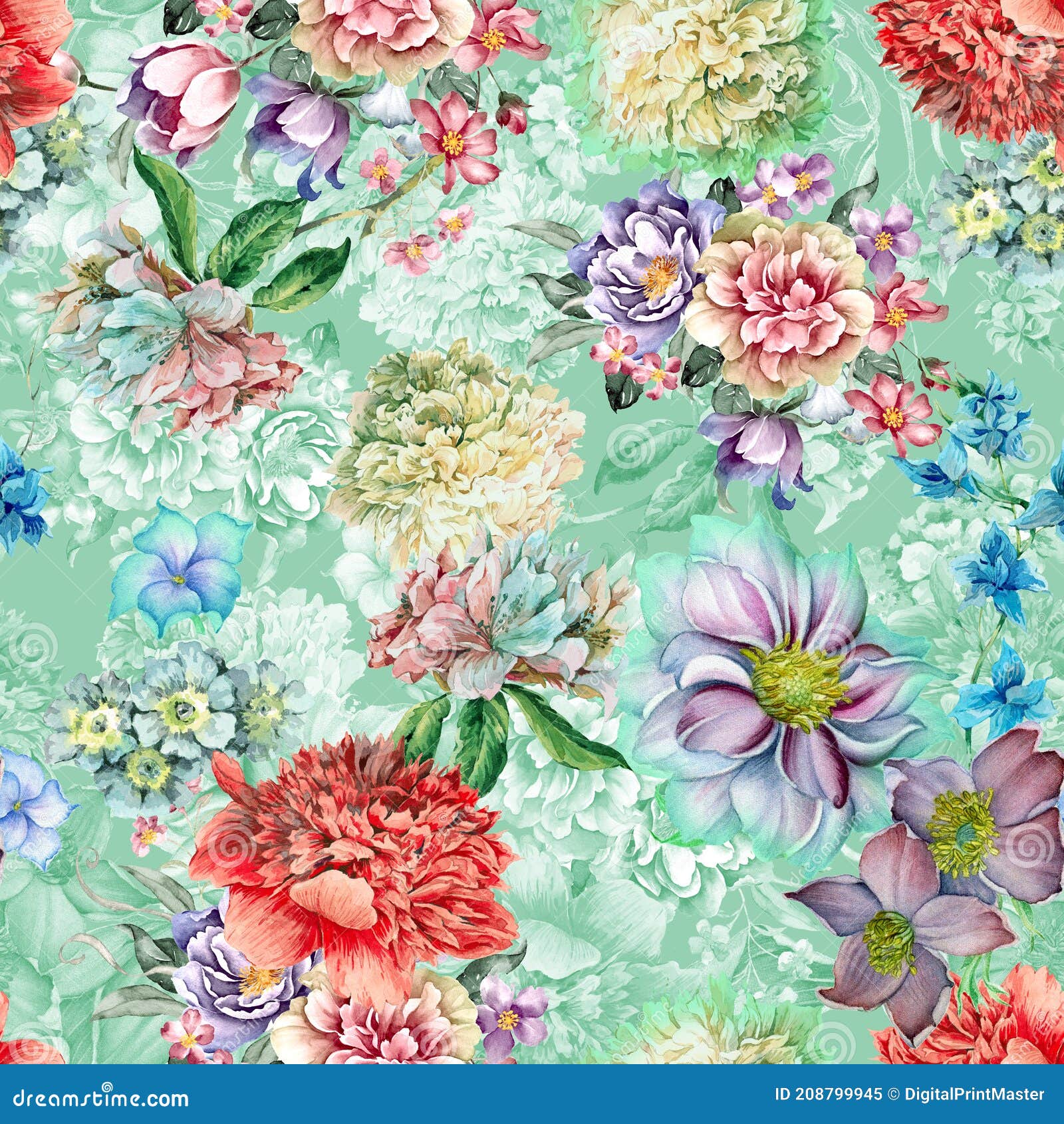 Pattern Design of Digital Print Garment Stock Image - Image of design ...