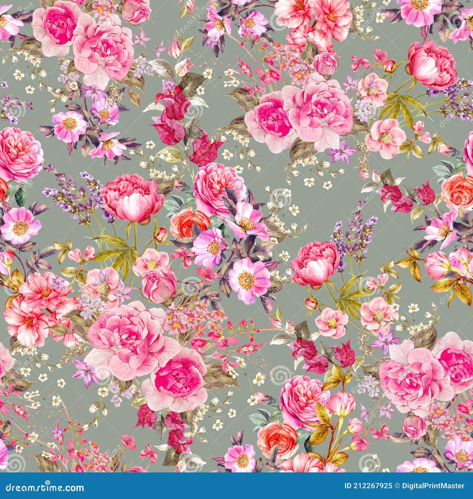 Pattern Design of Digital Print Garment Stock Image - Image of print ...