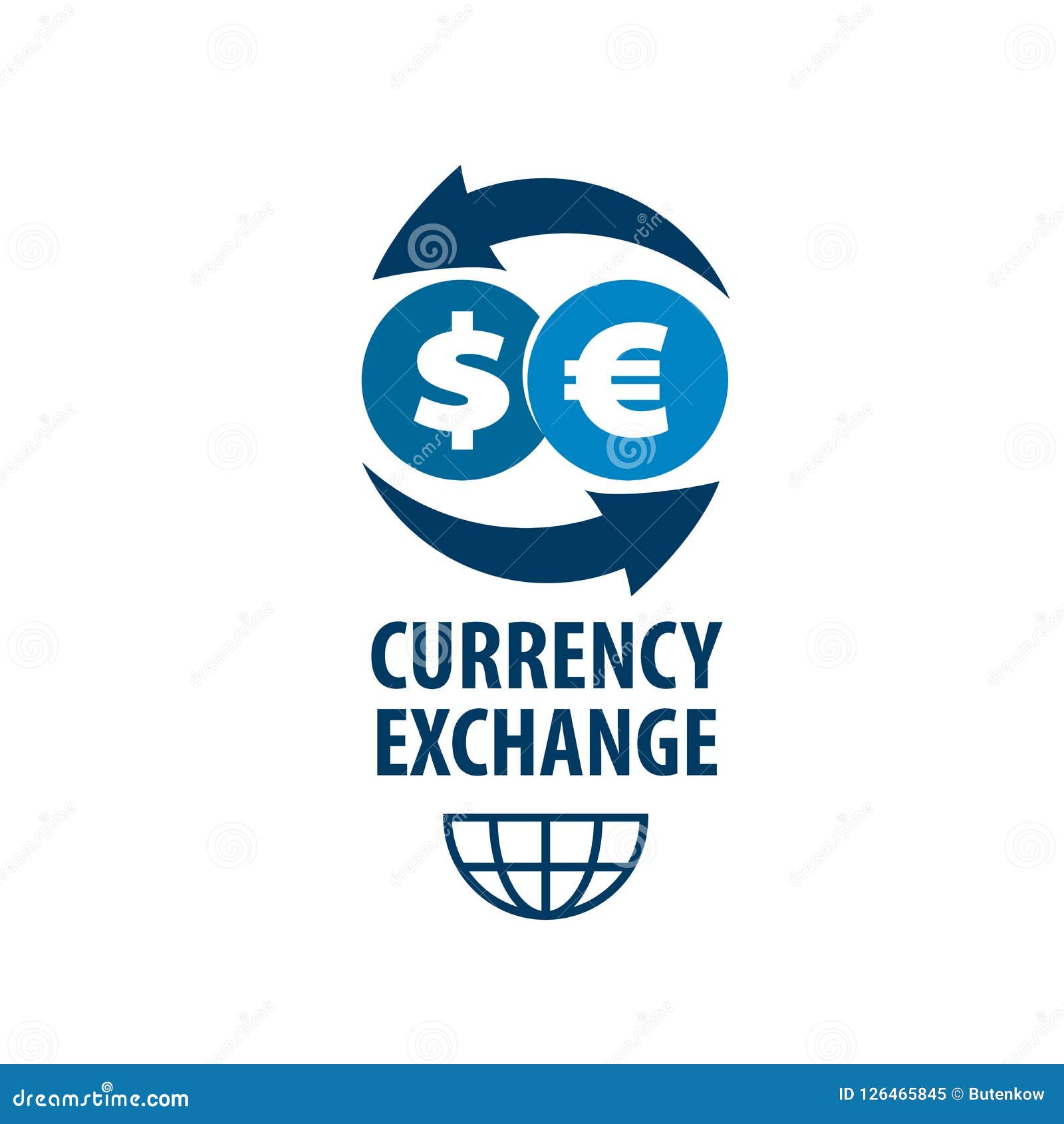 Vector Logo Currency Exchange Stock Vector - Illustration of global ...