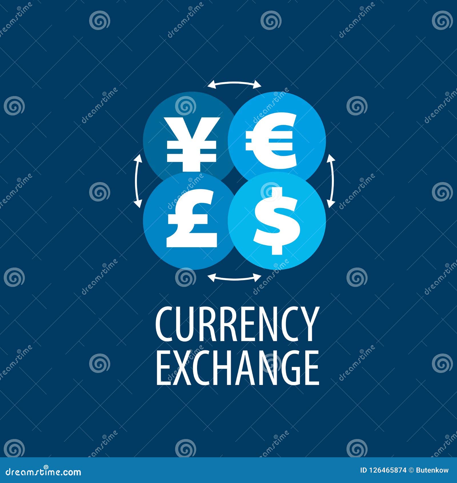 Vector Logo Currency Exchange Stock Vector - Illustration of global ...