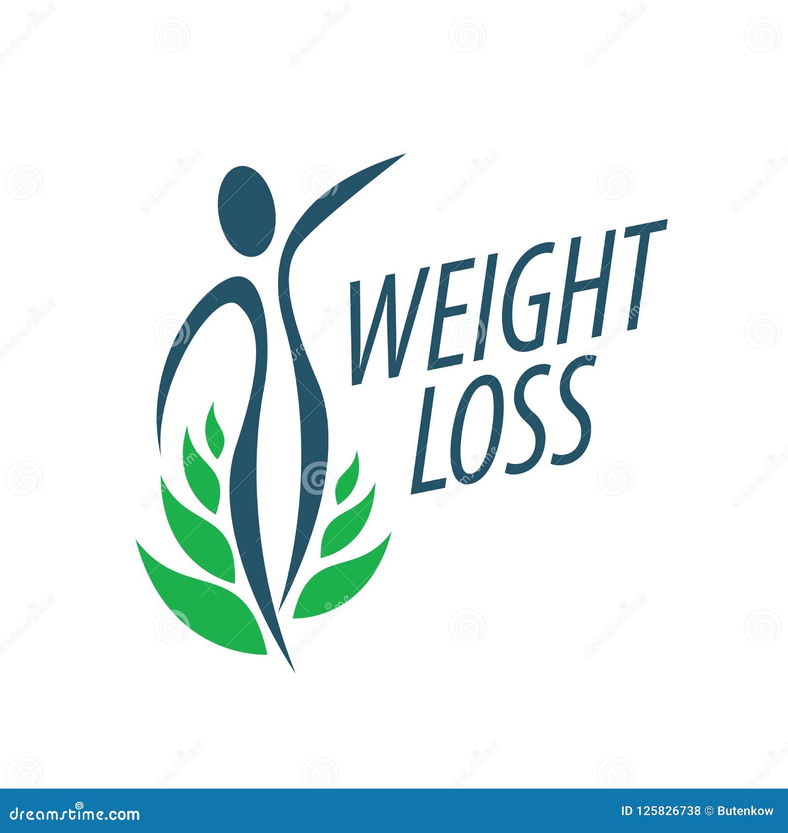 Weight loss logo stock vector. Illustration of design - 125826738