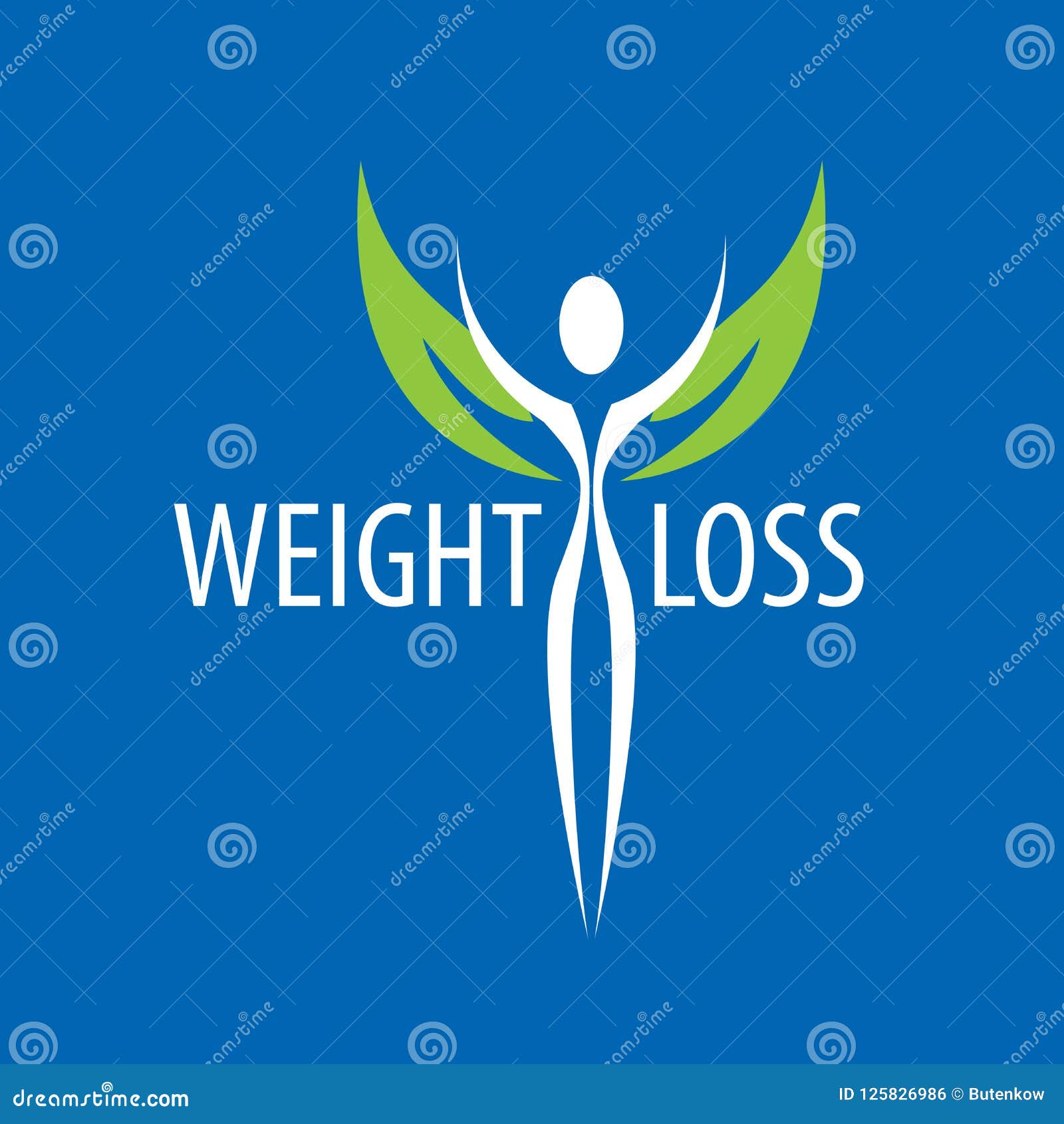 Weight loss logo stock vector. Illustration of lifestyle - 125826986