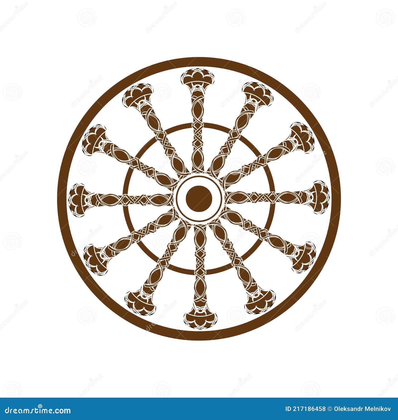 Pattern for Design. Traditional Ornament. Ancient Wheel Symbol Stock ...